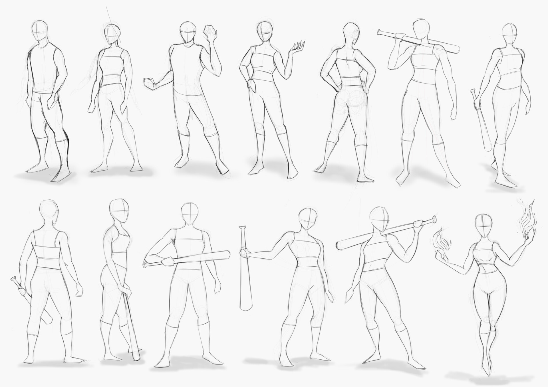ArtStation - pose study 01
