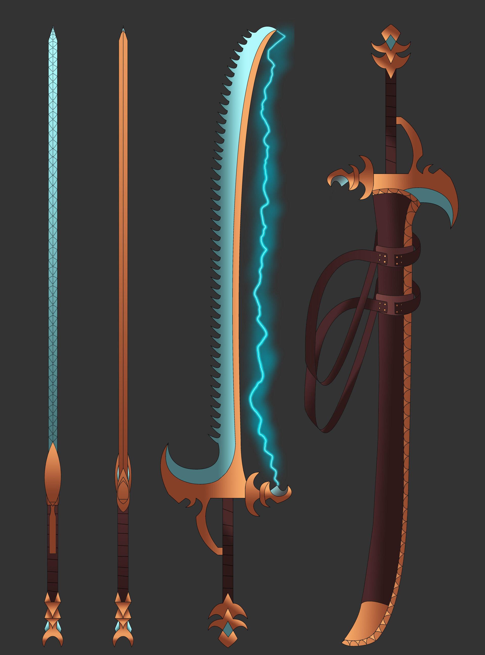 ArtStation - Monster Hunter World Iceborne Weapon Design Contest Entry