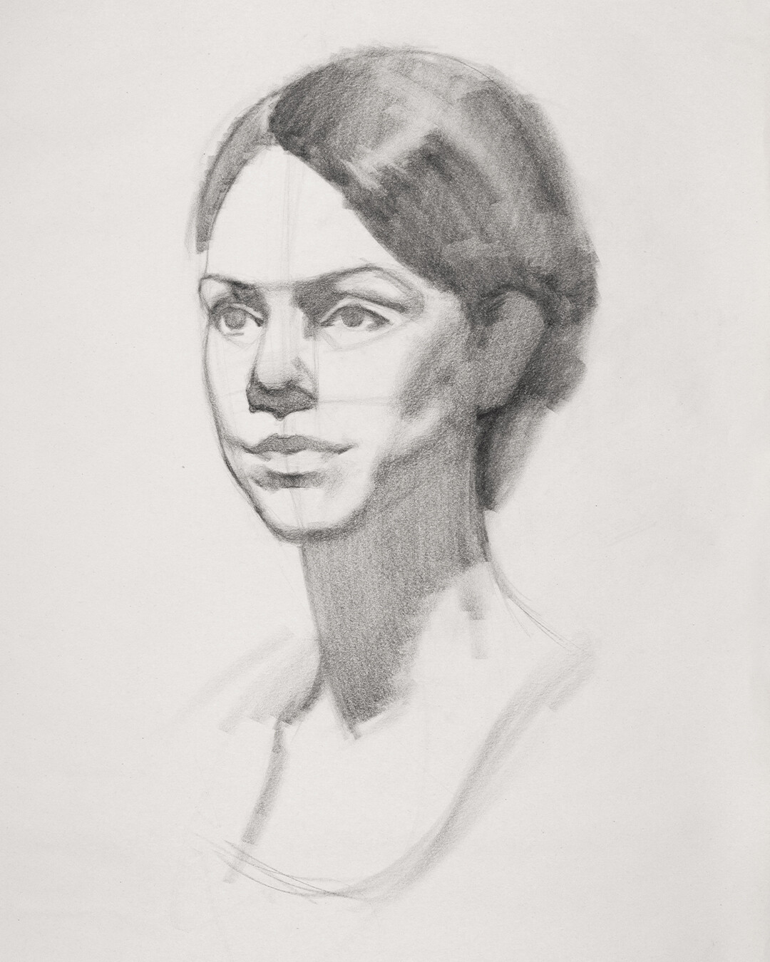 how to draw a portrait proko