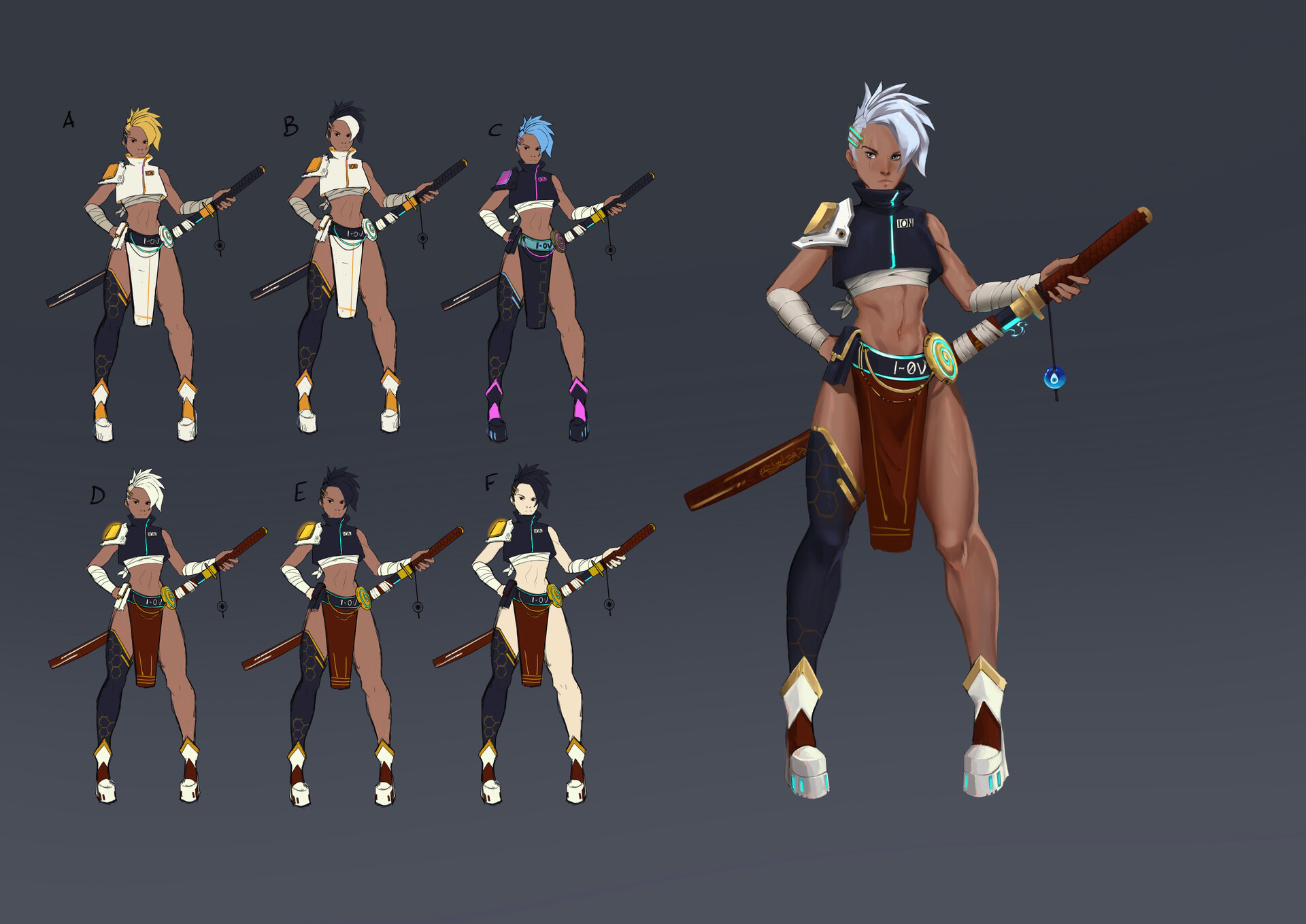 ArtStation - Ion character design for a personal proyect