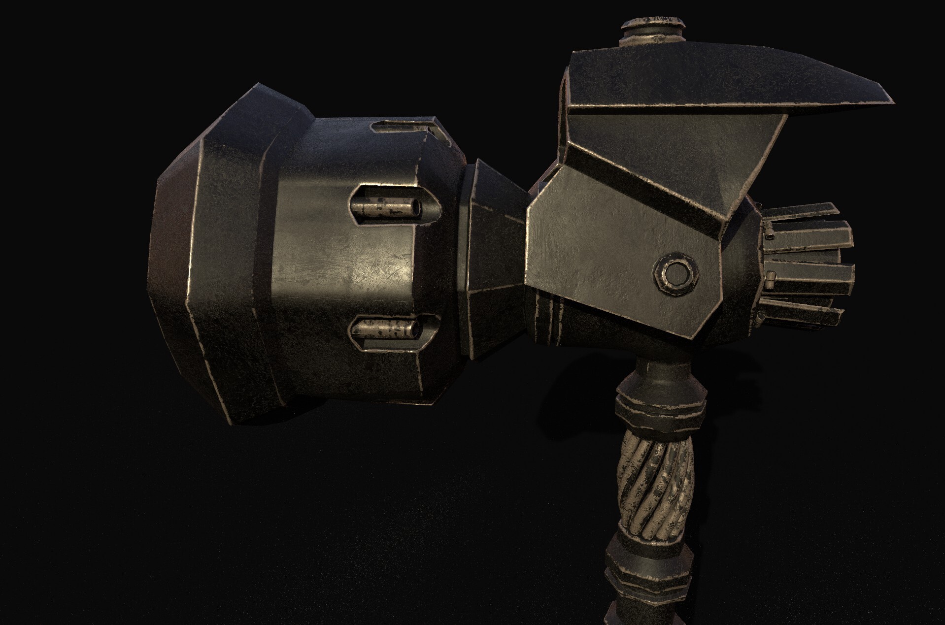 ArtStation - Flying hammer