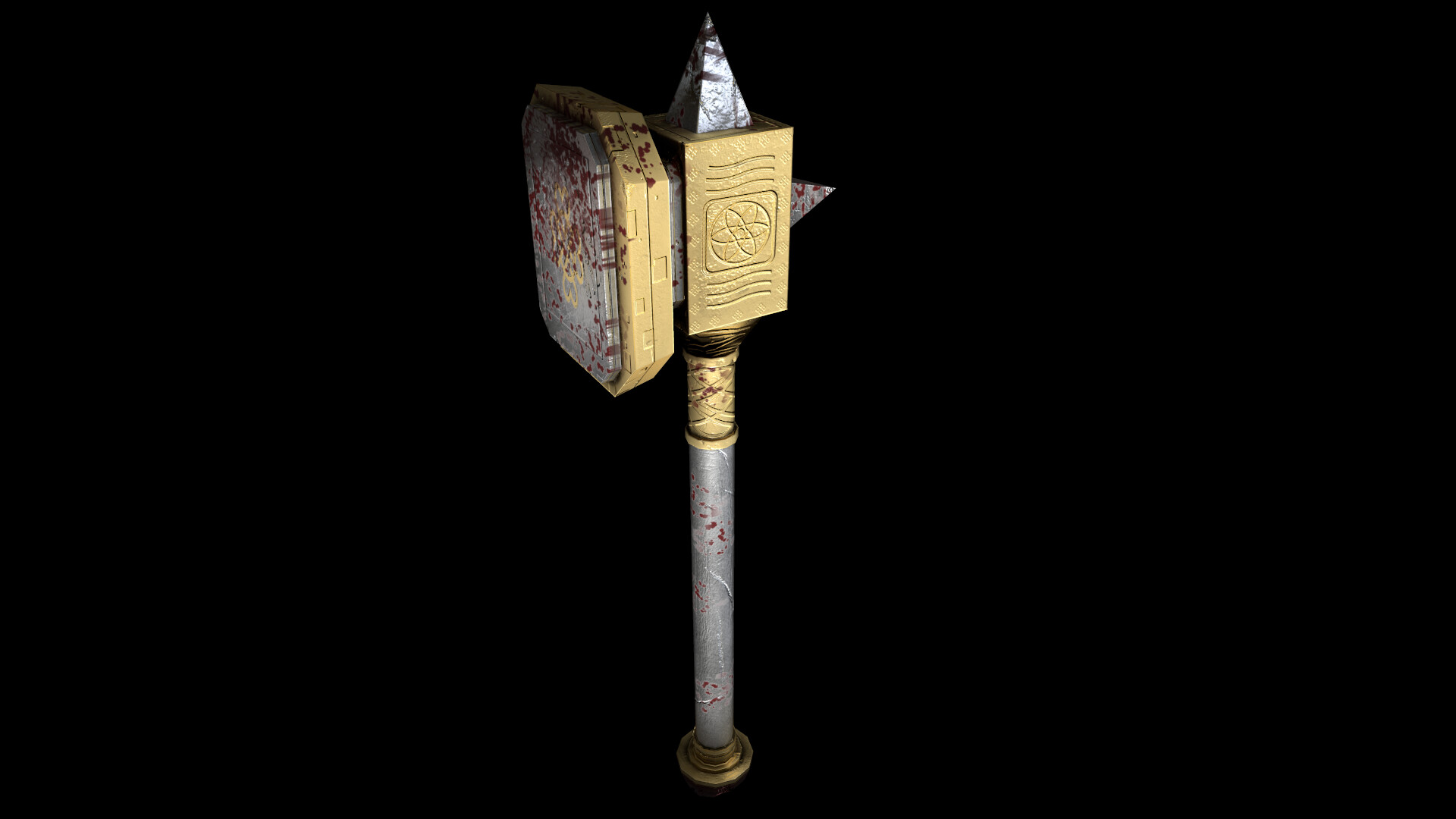 ArtStation - Heavy dwarf hammer (LowPoly)