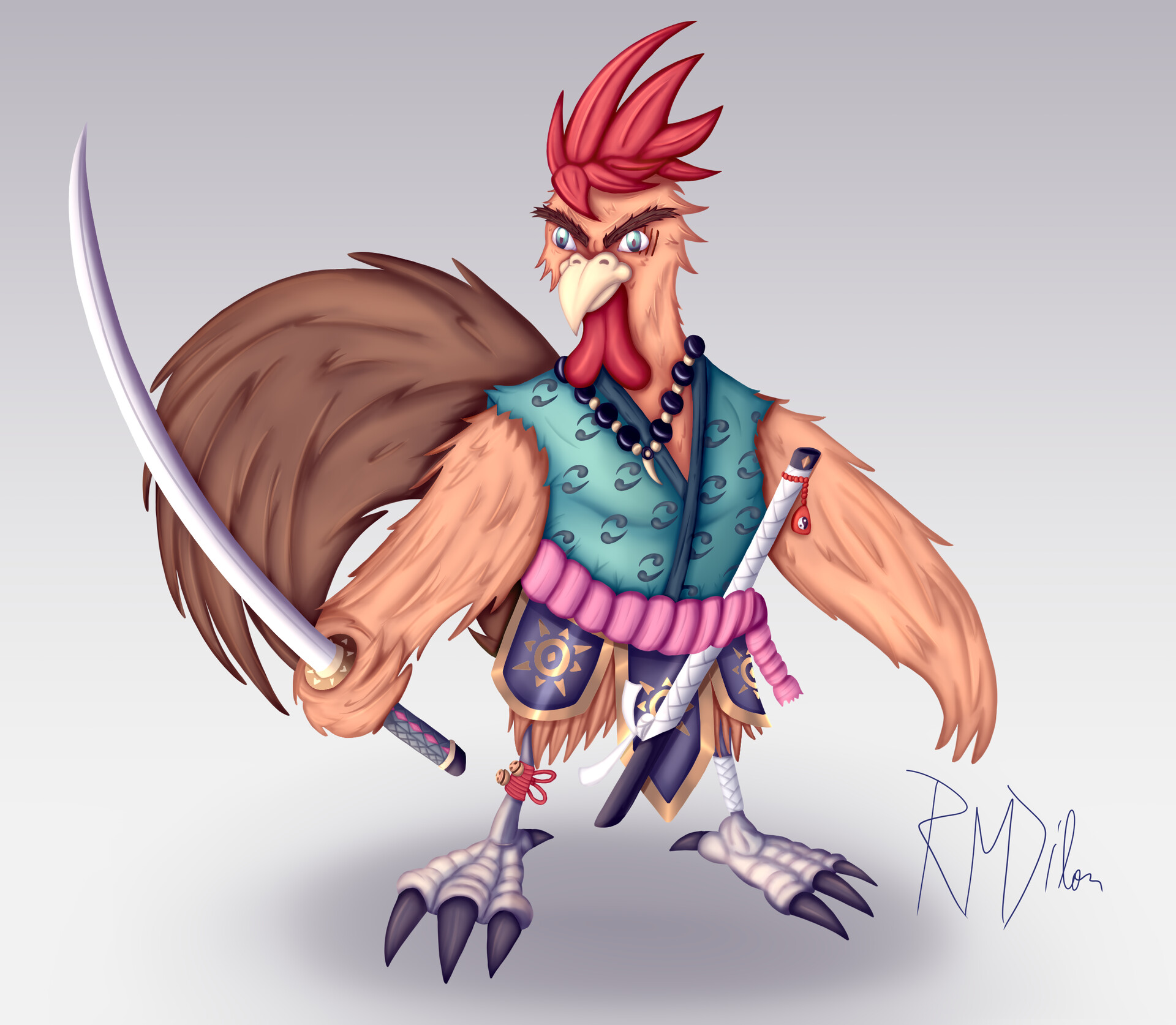 ArtStation - Samurai Rooster