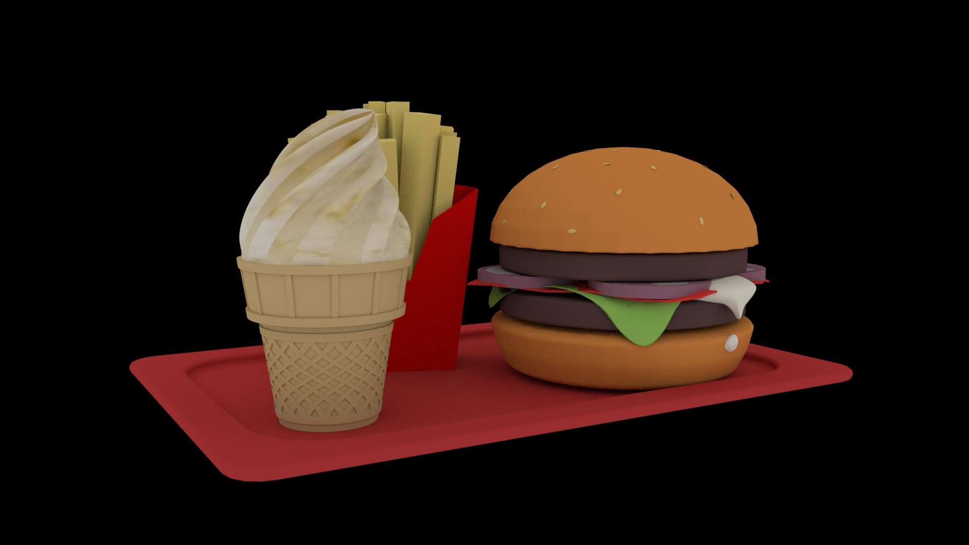 ArtStation - Burger 3d model
