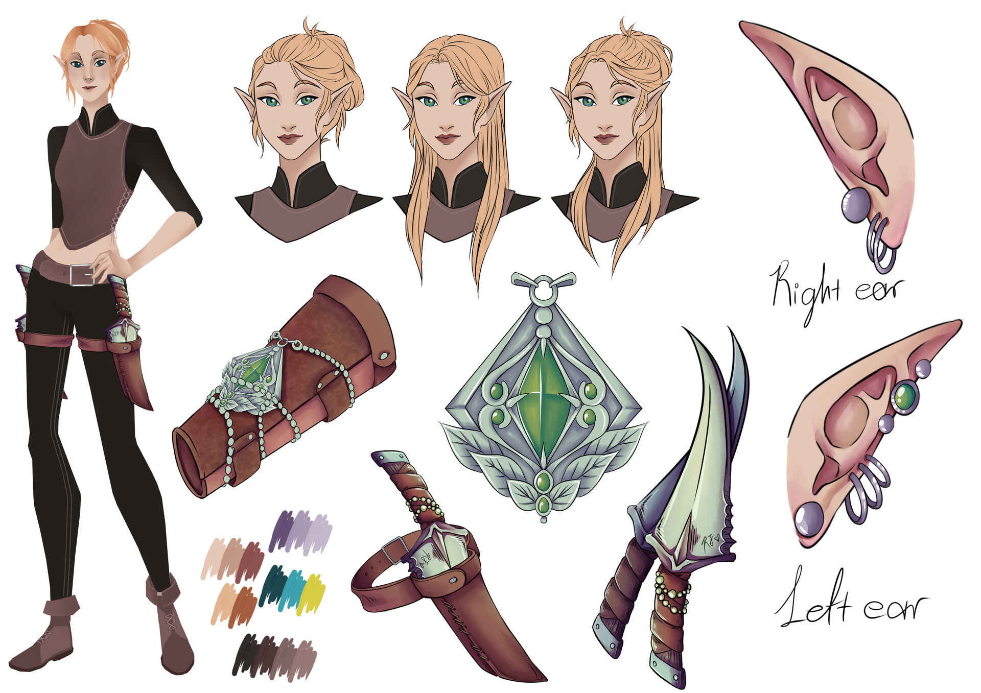 ArtStation - River Reference Sheet - Knickknacks