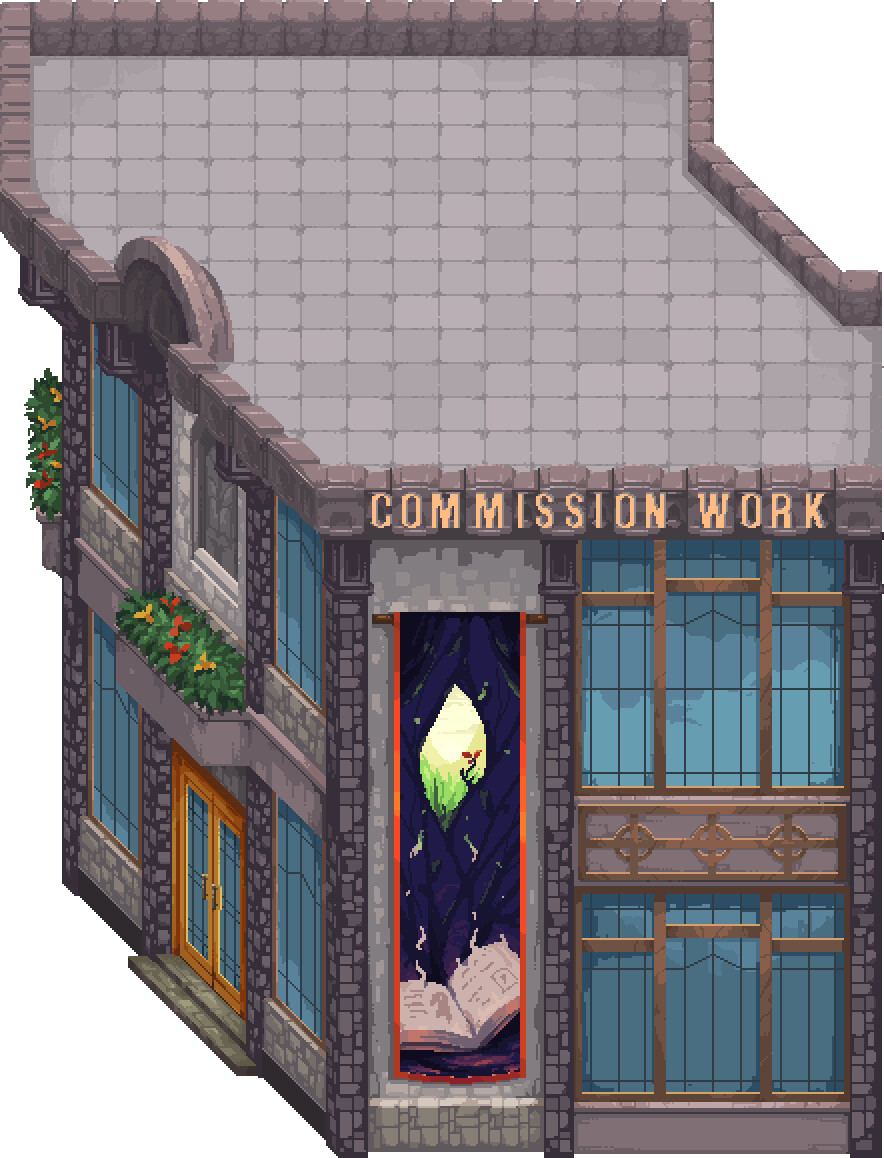 ArtStation - Pixel Art Building Commission