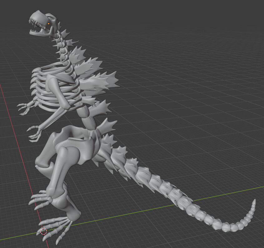 Godzilla Skeleton Model