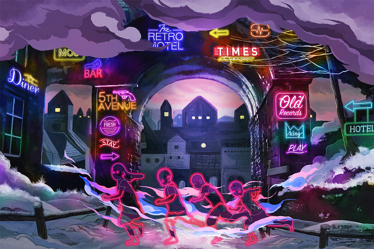 ArtStation - neon city