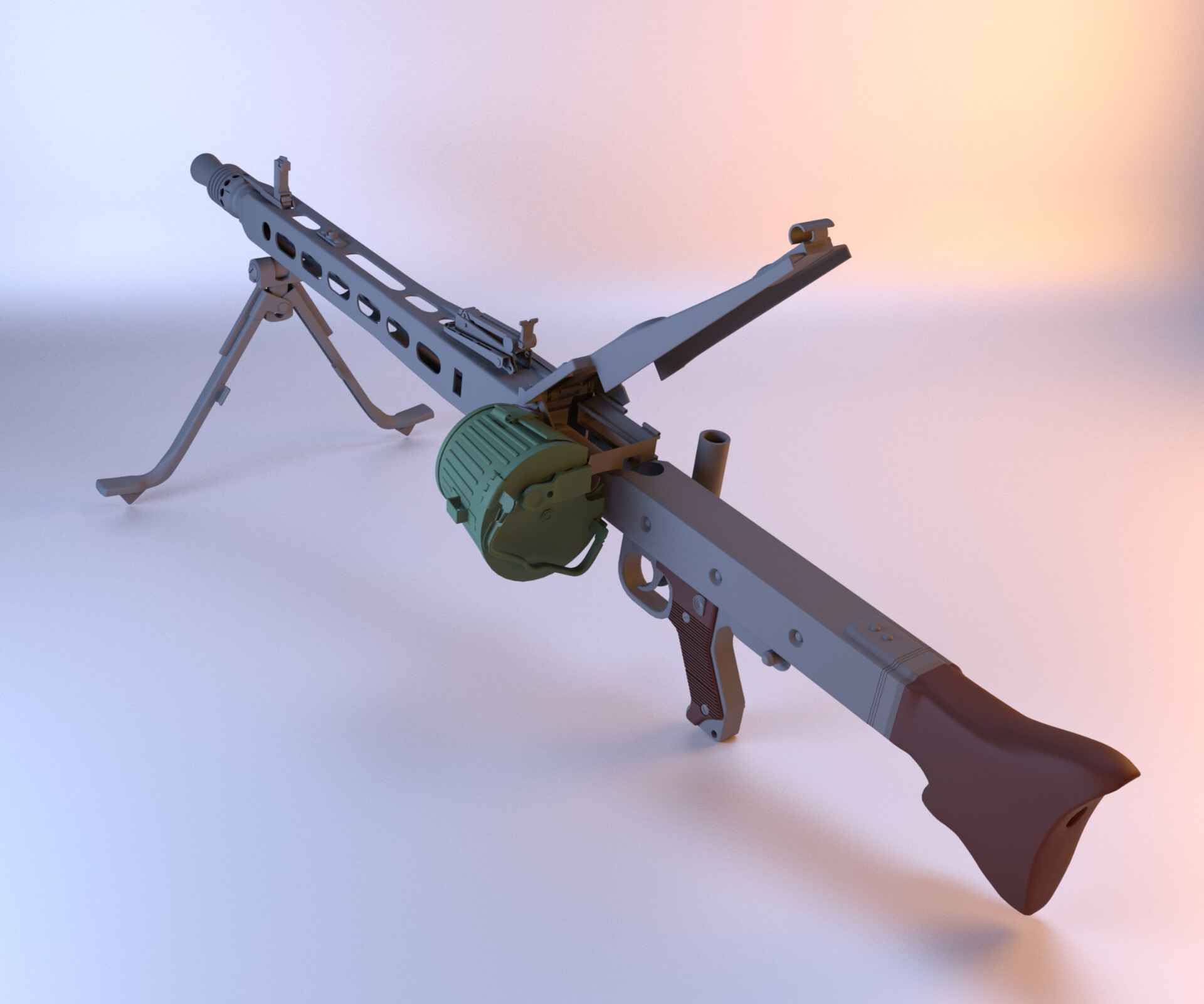 ArtStation - German WW2 MachineGun (MG-42)