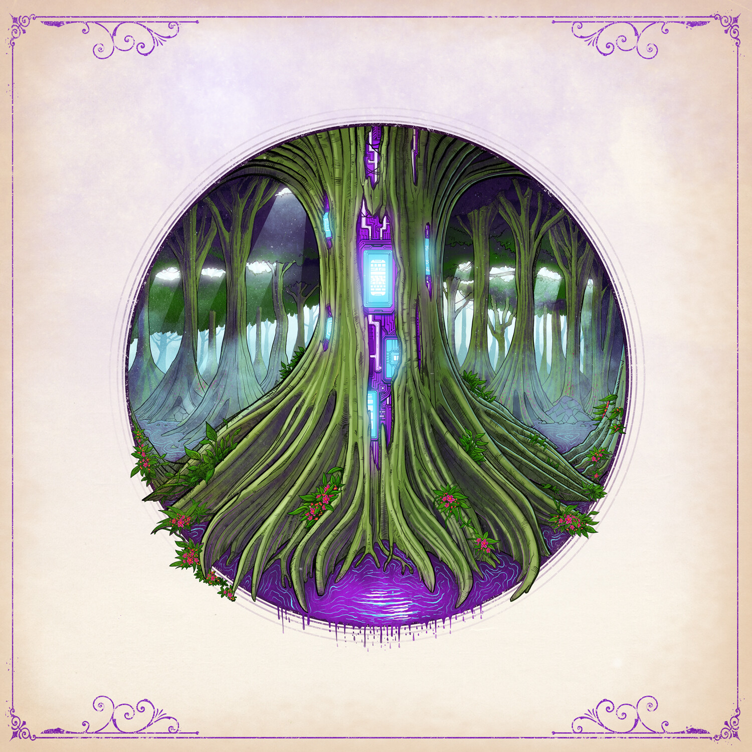 ArtStation - The Violet Root - The Memory Tree