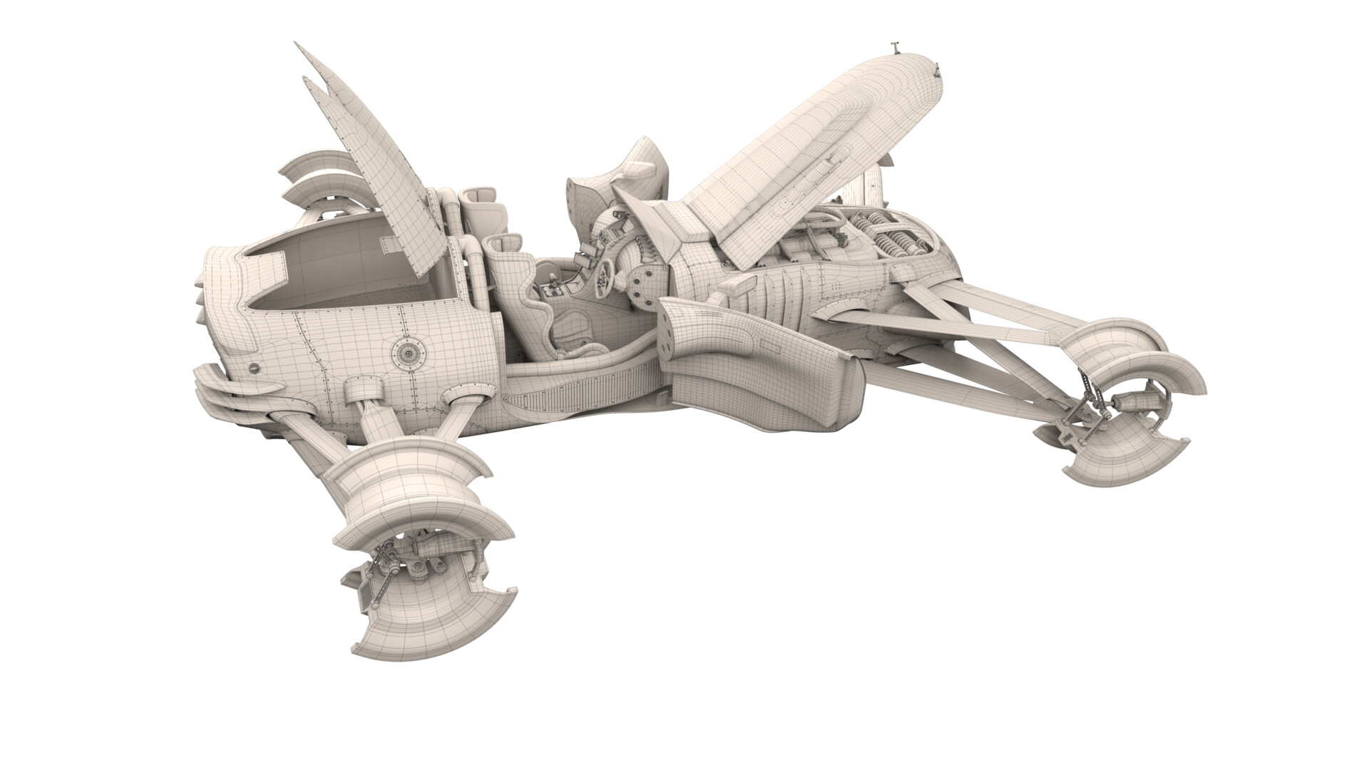 ArtStation - WIP : Sci-Fi Racing Car