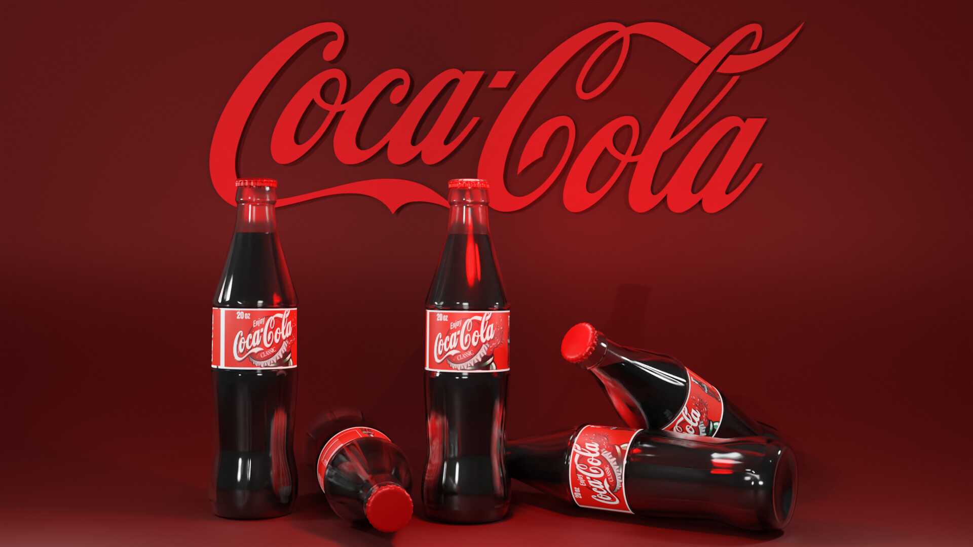 ArtStation - Coca Cola bottles