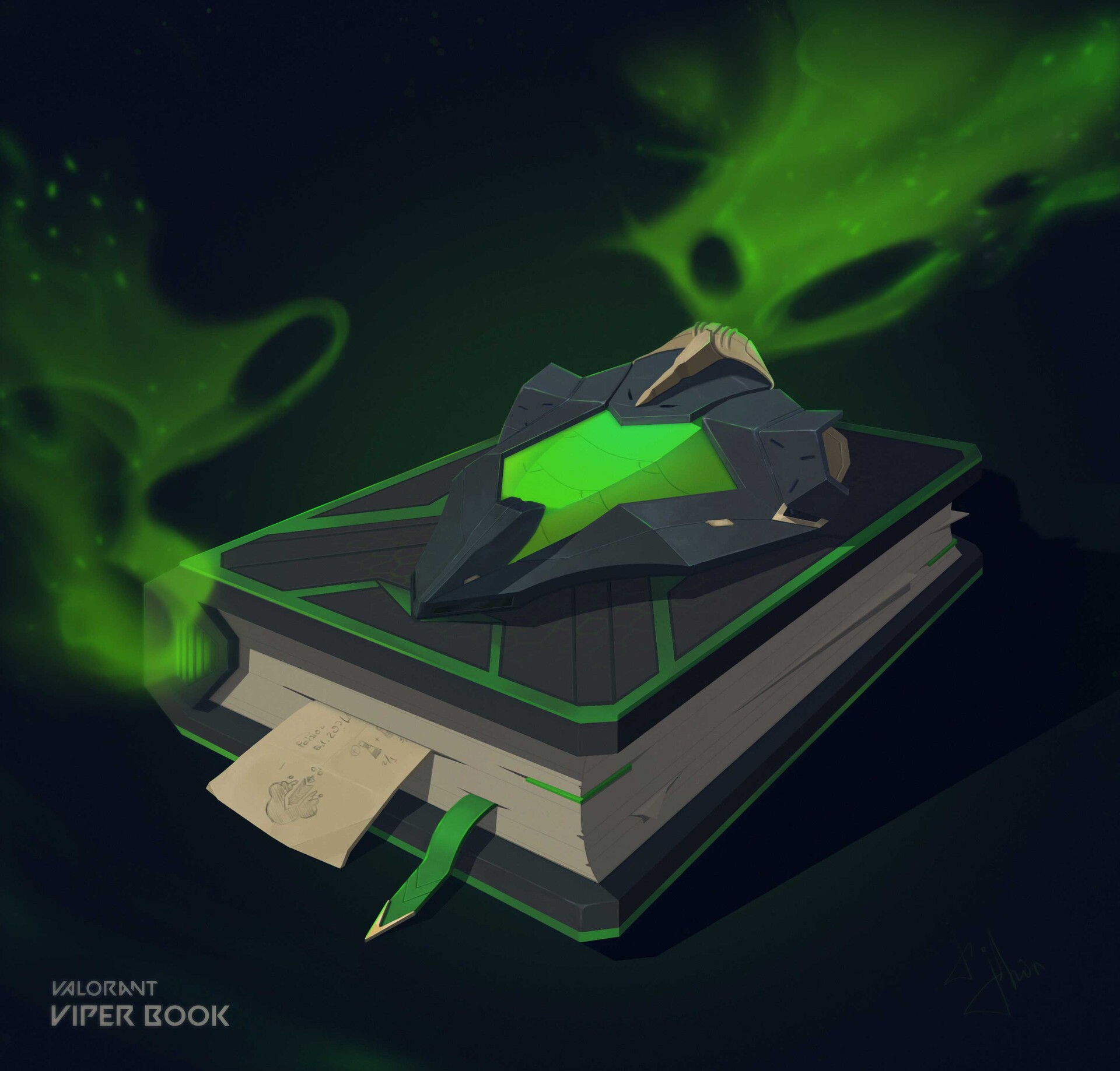 ArtStation - Valorant Viper Book