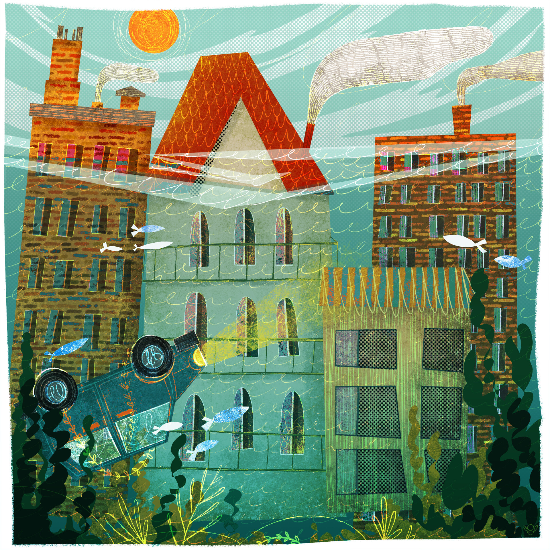 ArtStation - Rising Sea Levels | Instagram Savetember2020 Challenge