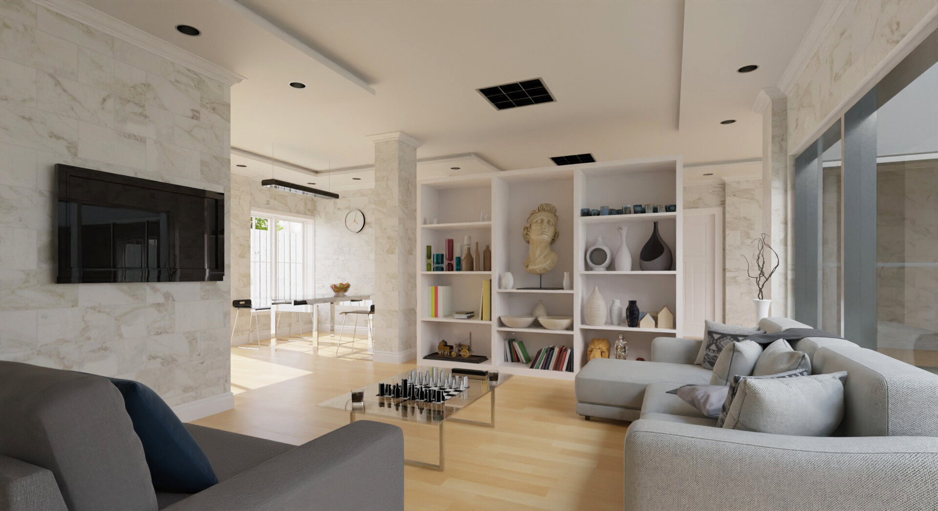 ArtStation - Living room Artist house