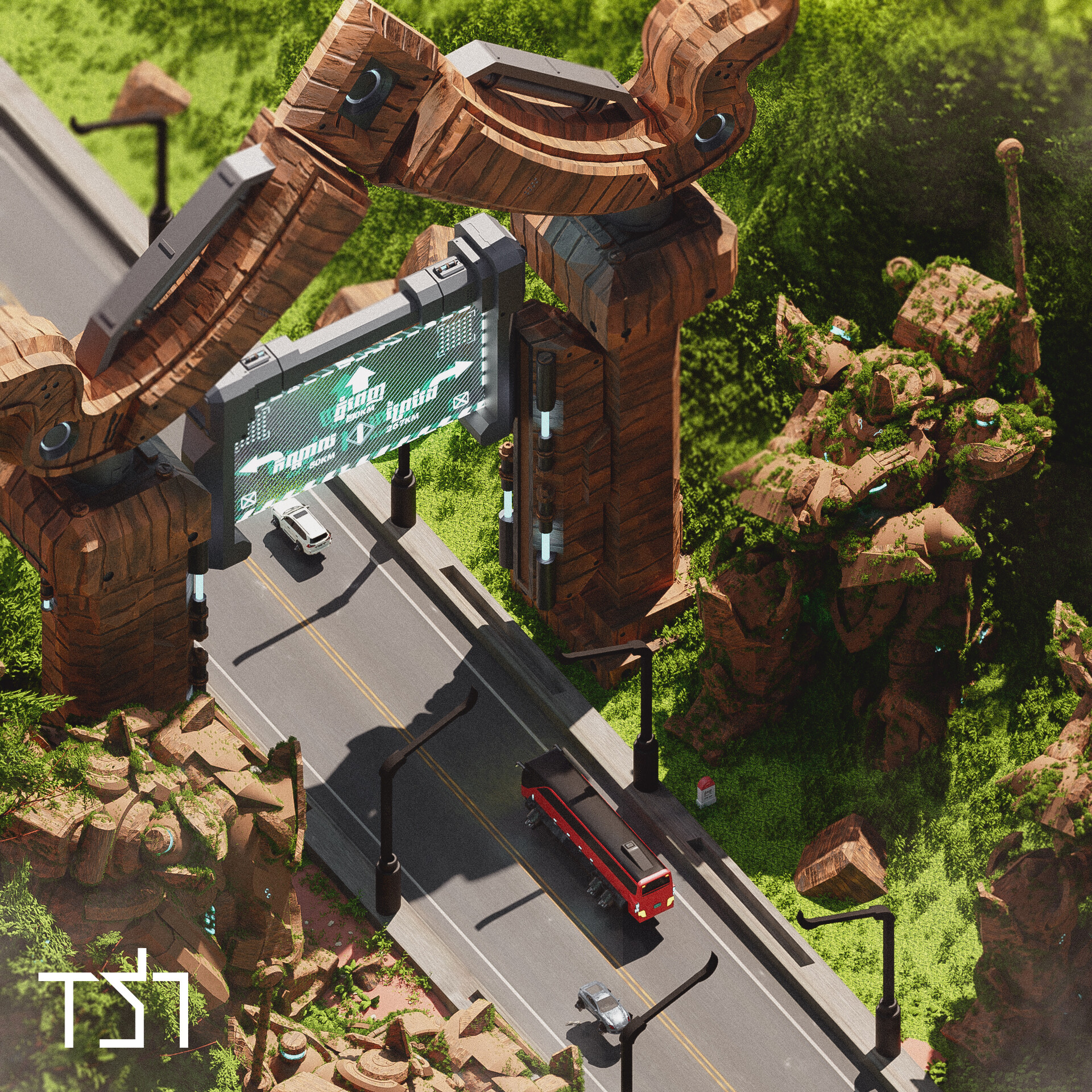 ArtStation - 「ក្លោងទ្វារផ្លូវ」| Arc Gate