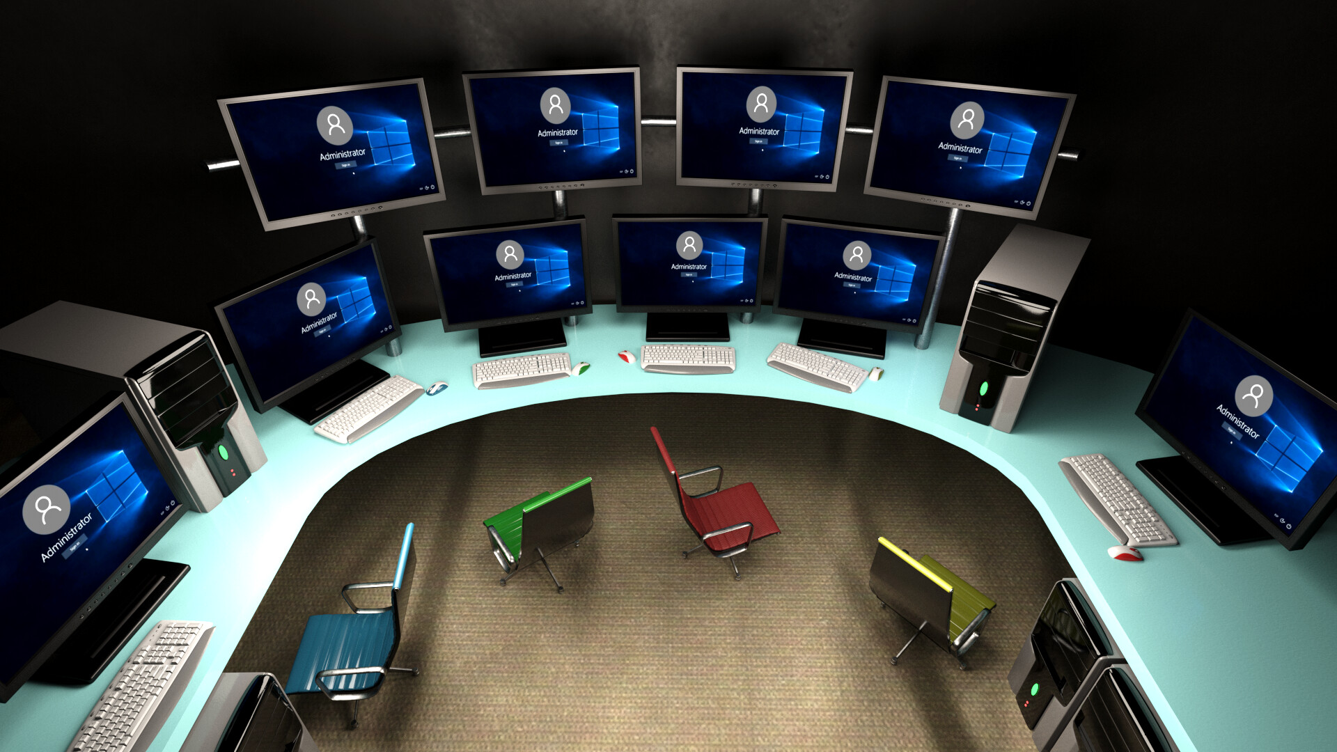 ArtStation - Multiscreen Office