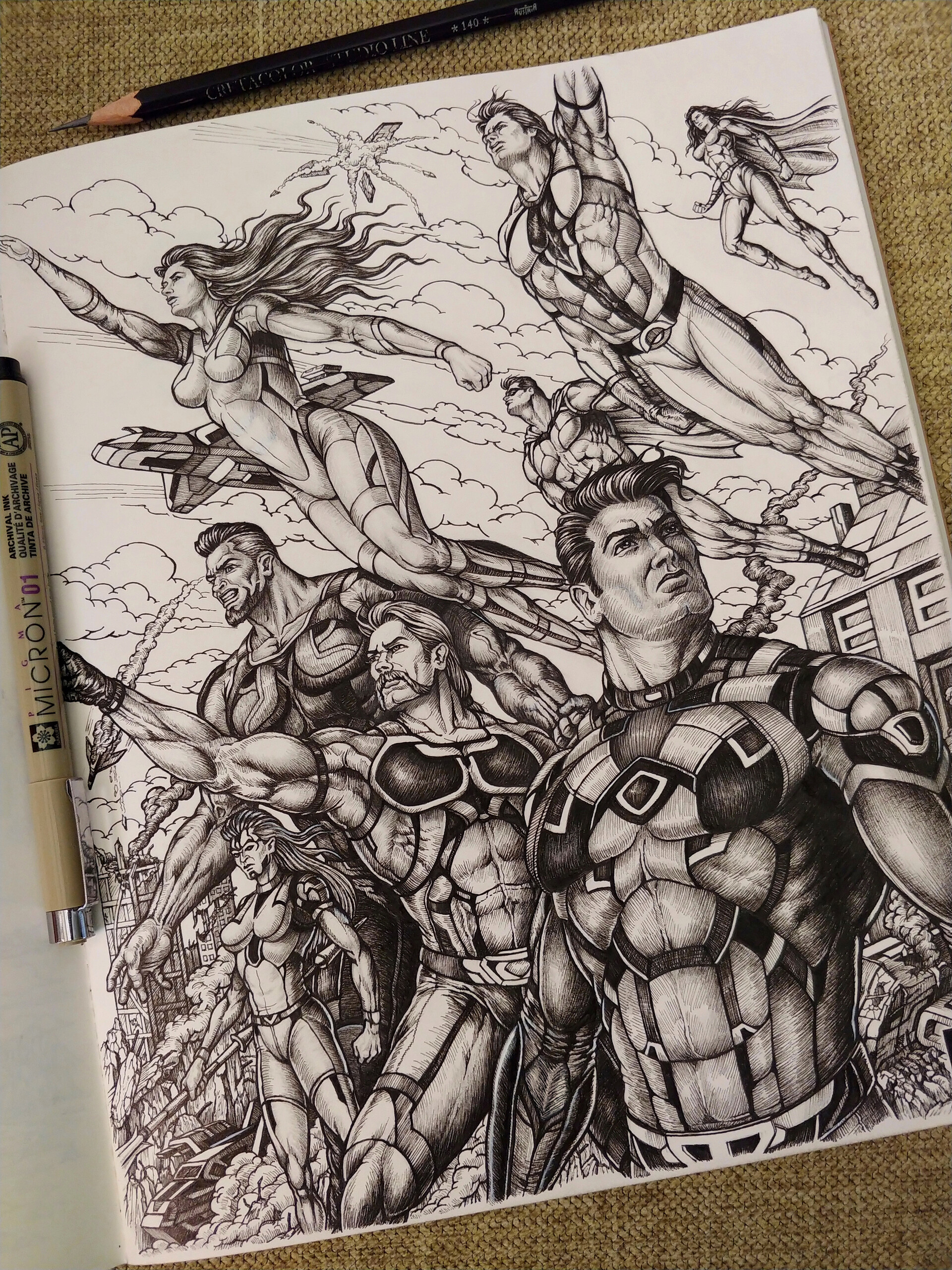 ArtStation - Comic book style inking