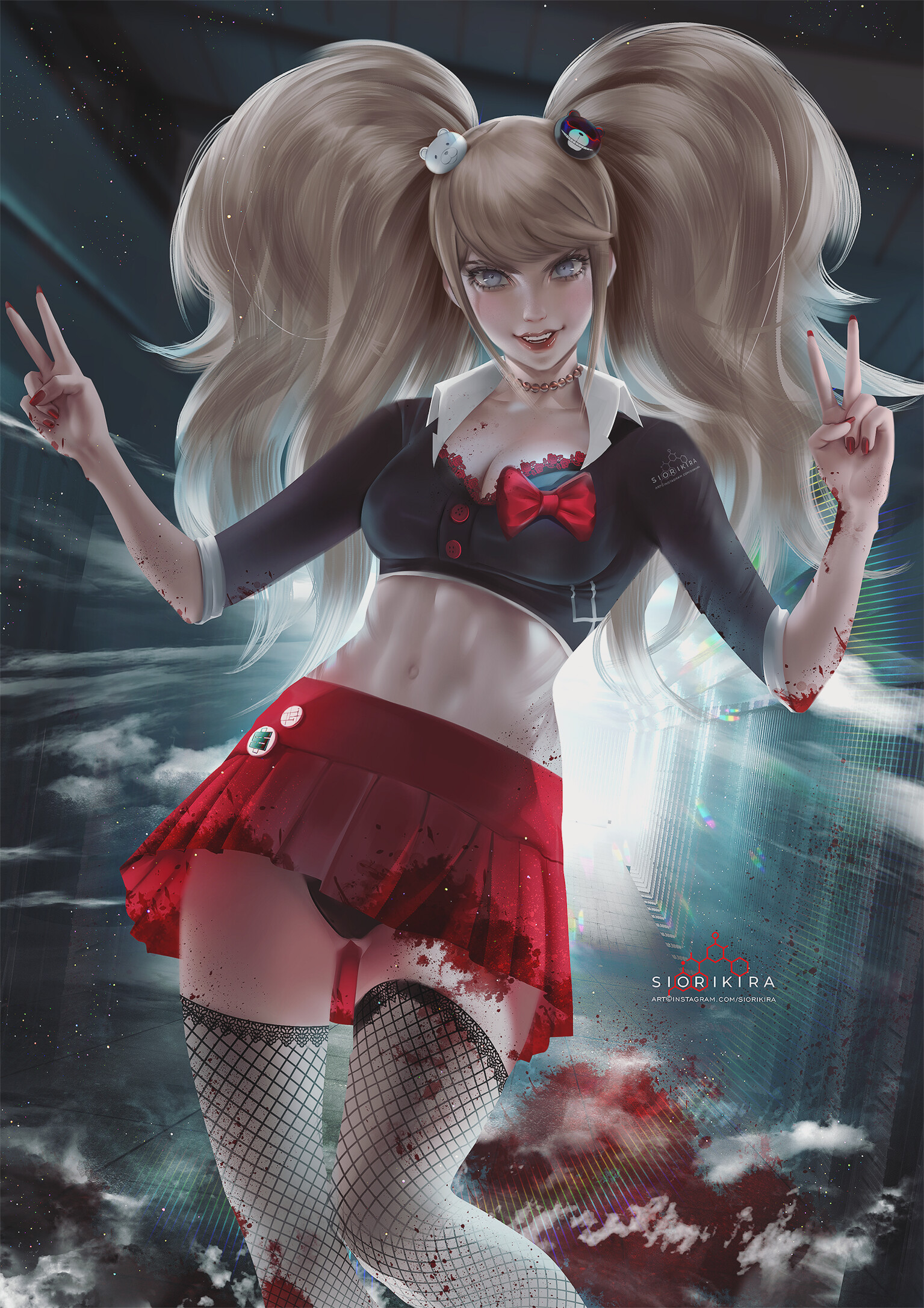 Artstation Junko Enoshima — Danganronpa Fanart