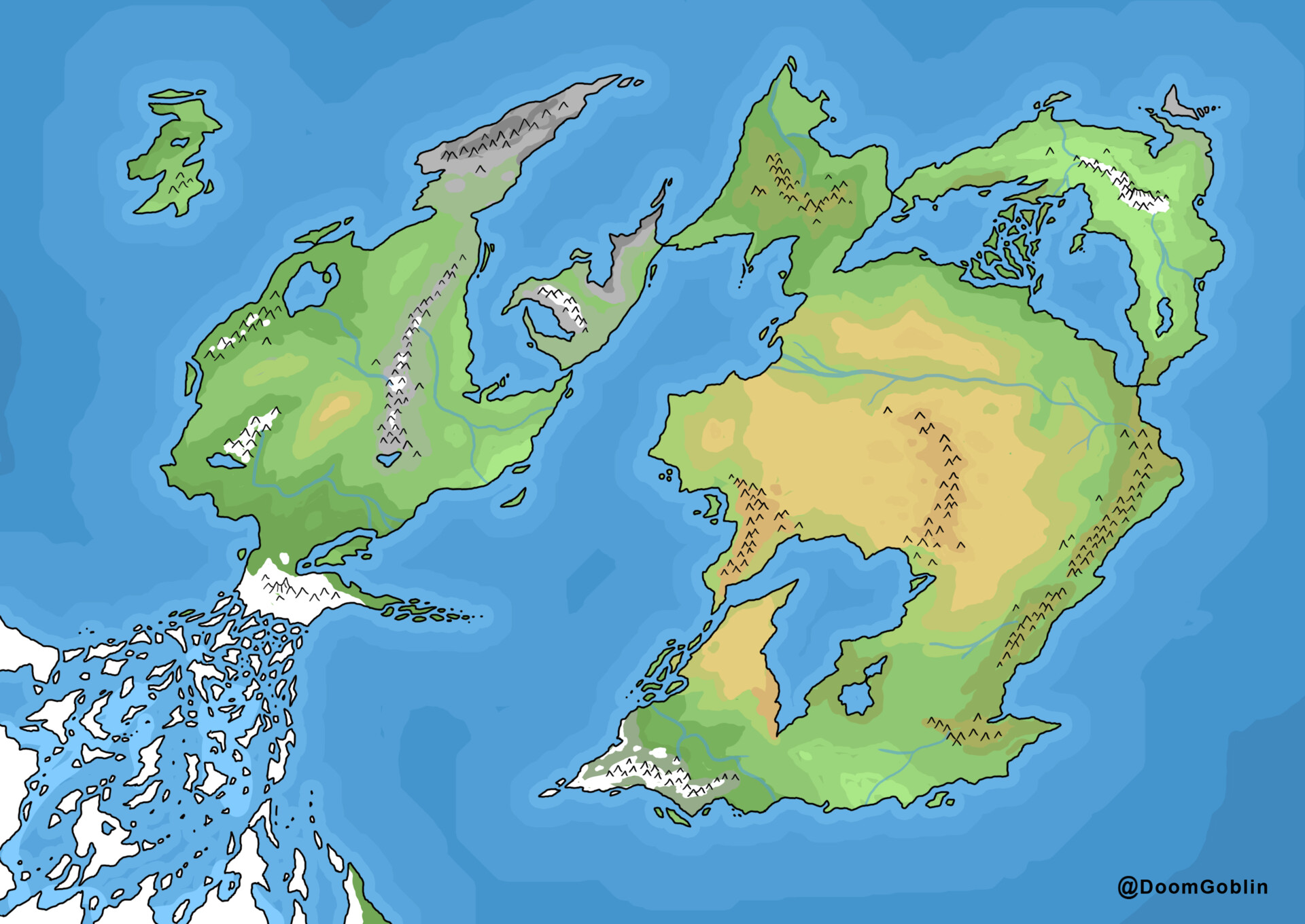 ArtStation - Fantasy world map