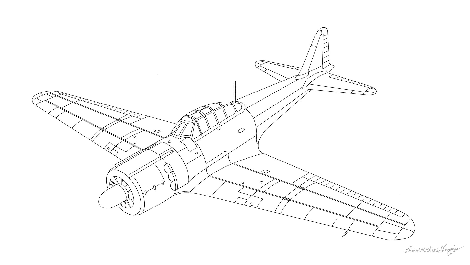 Brian J Murphy - Mitsubishi A6M Zero