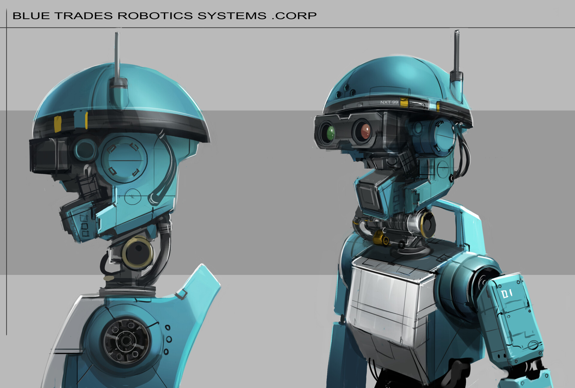 ArtStation - BLUE COLLAR BOT