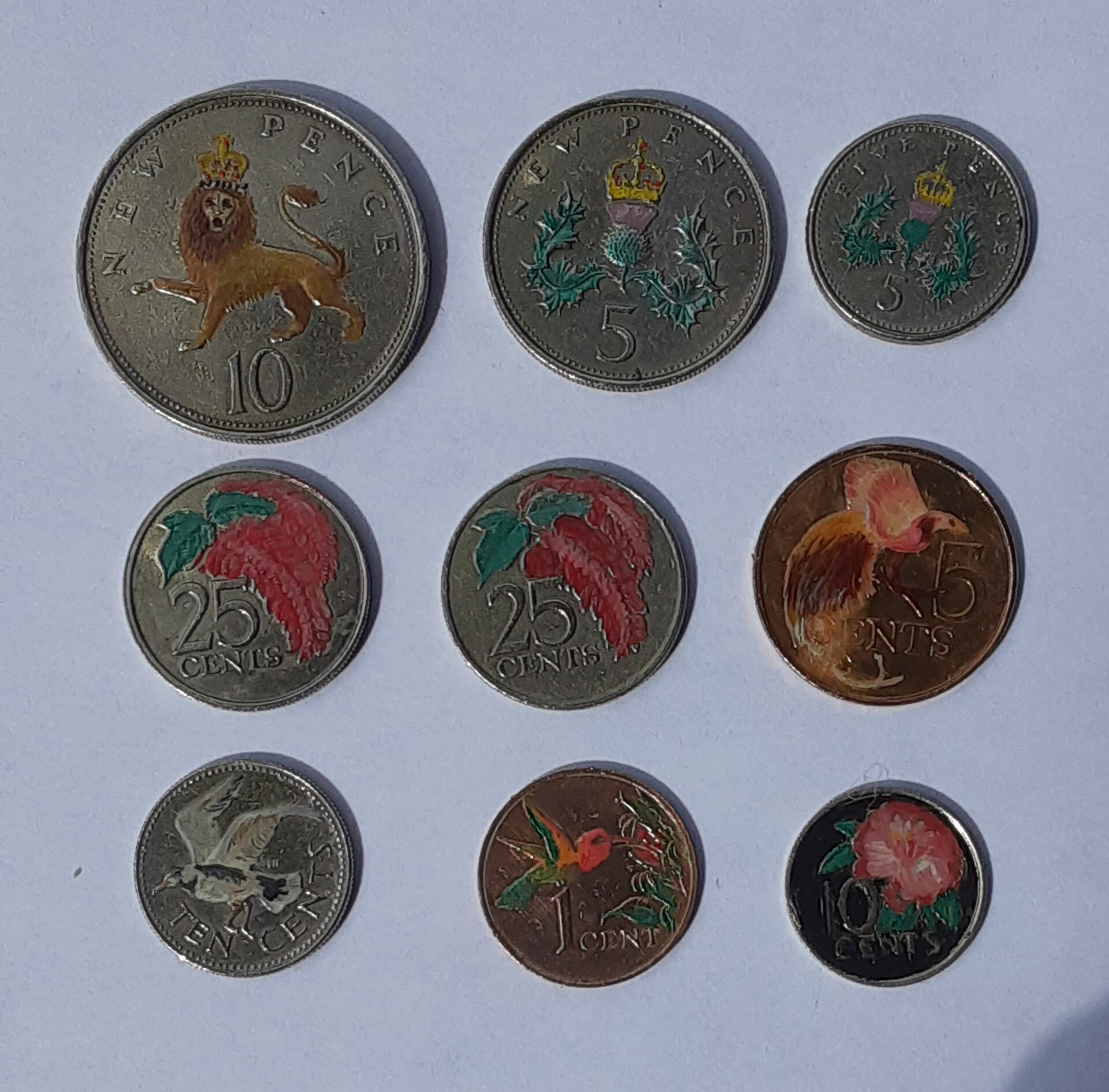 ArtStation - Some painted coins
