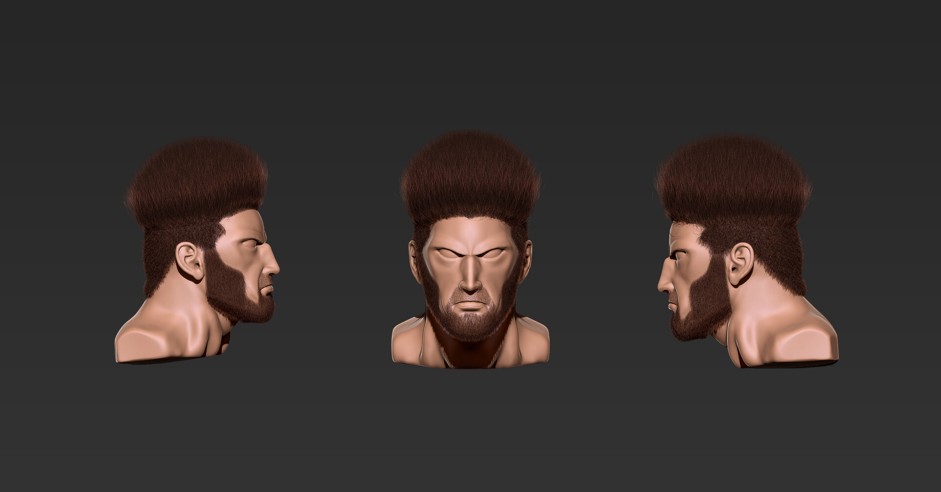 ArtStation - stylized face burst