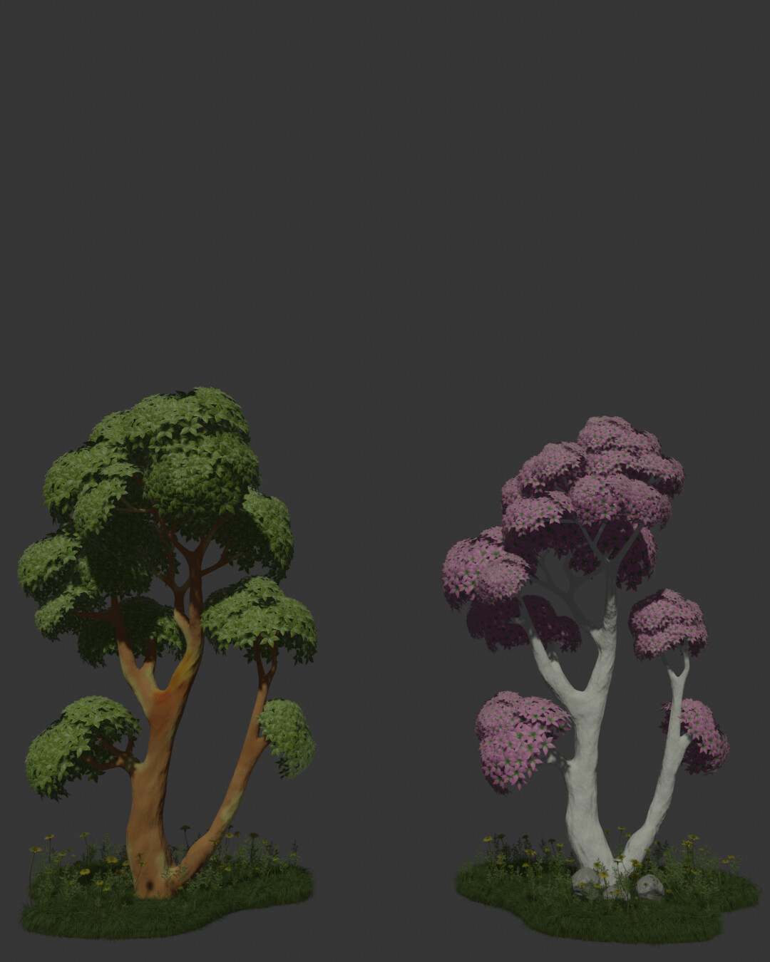 Nikhil Das - Stylized Tree Concept Art