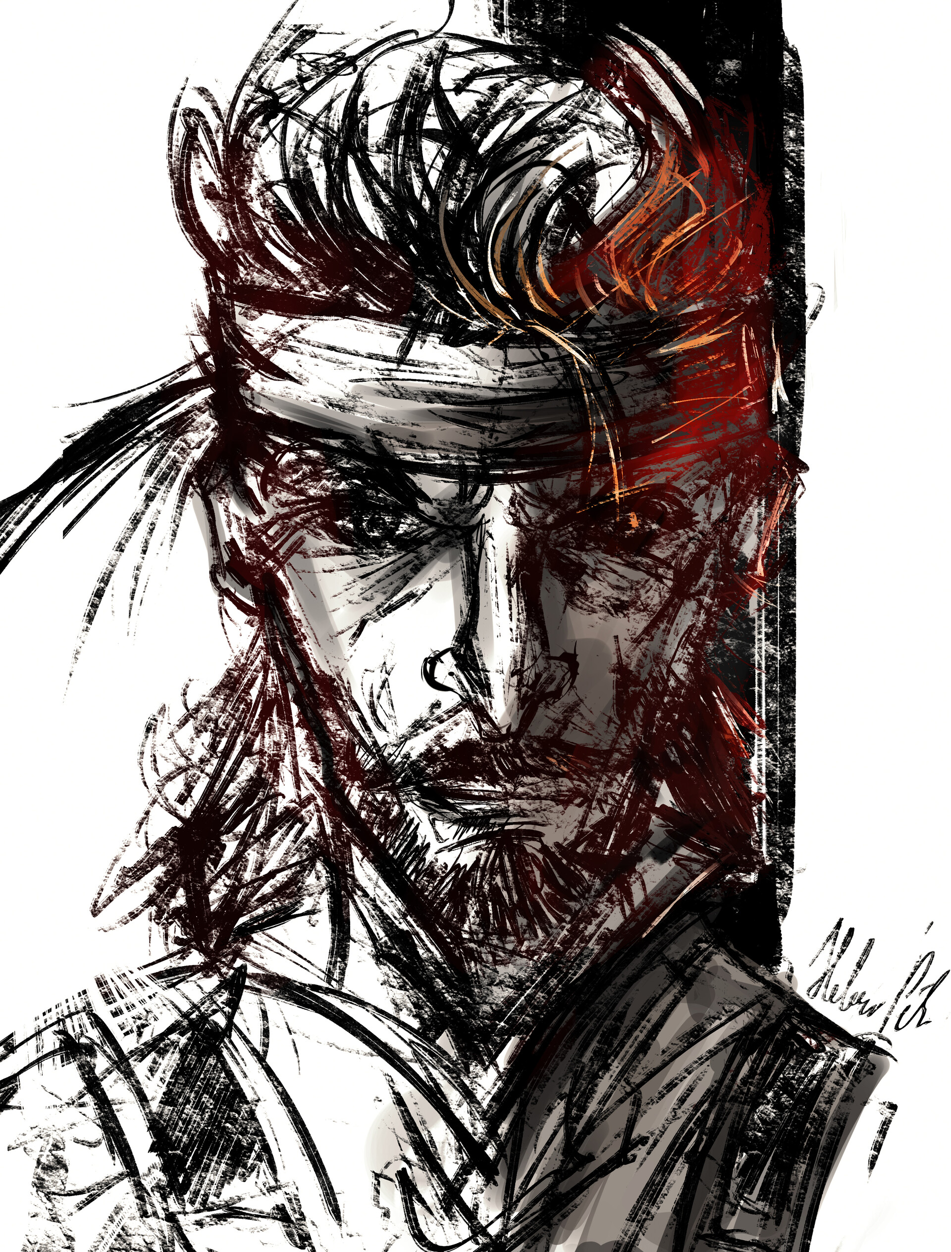 ArtStation - Solid Snake - Metal Gear Solid