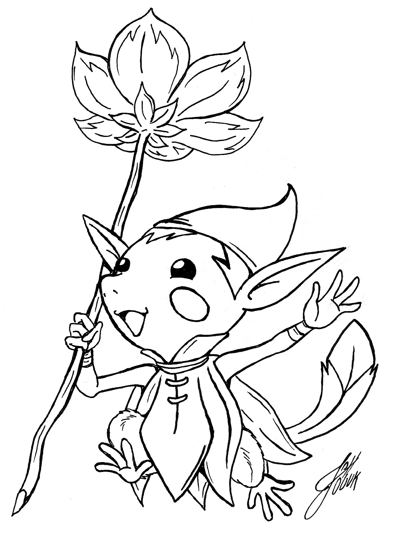minish cap coloring pages