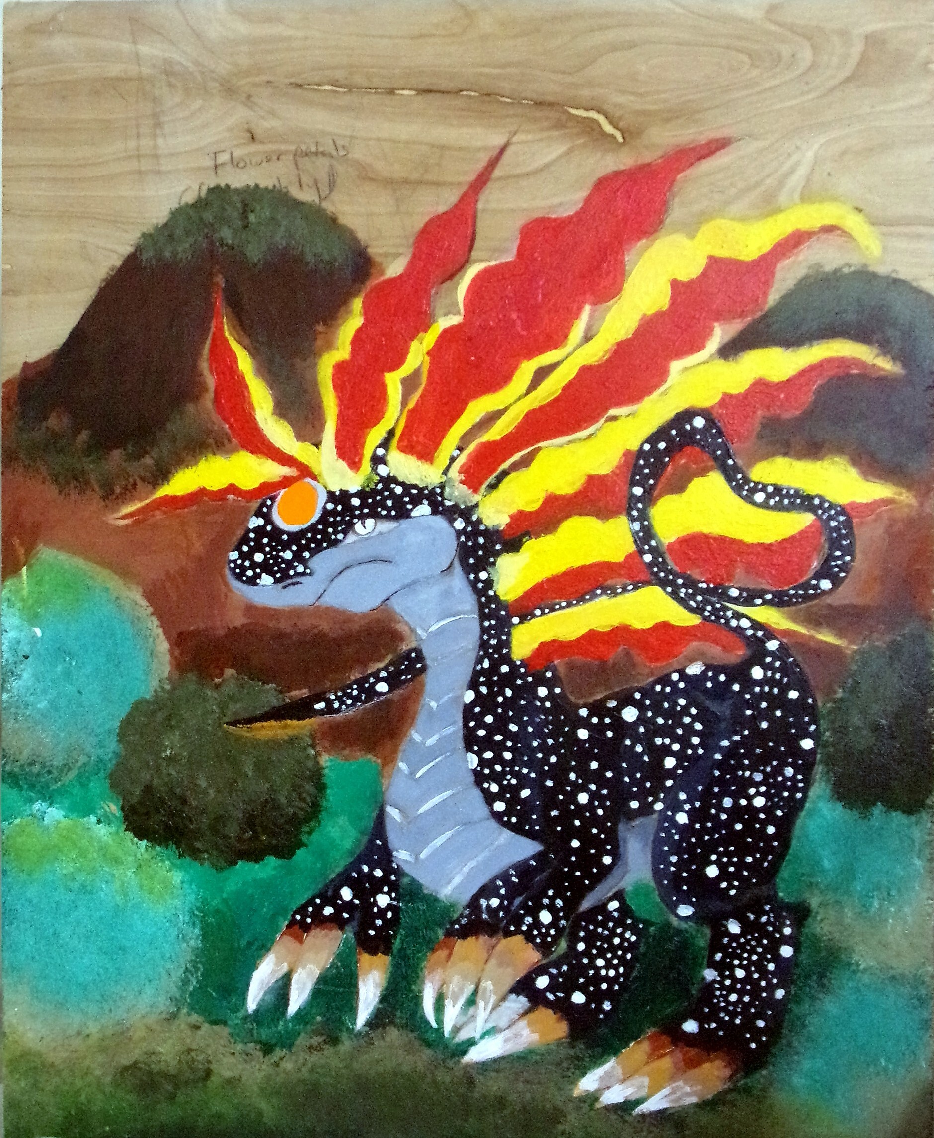 ArtStation - New flora dragon: Naga species snake lily dragon