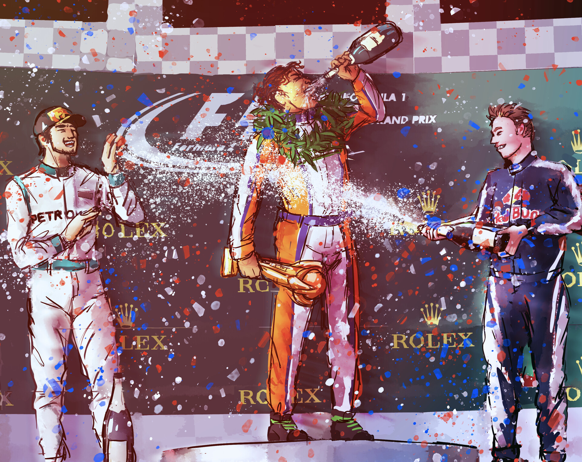 ArtStation - Guadalupe Moreno, Formula 1 Driver Character Creation Project