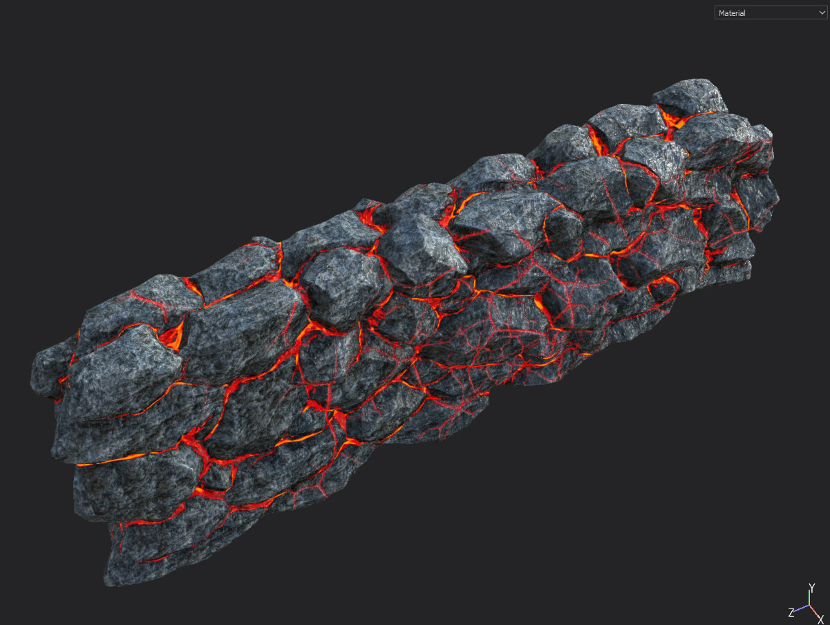 3D Models by 3D Landscape - Free 3D Model Rock Walls Pack