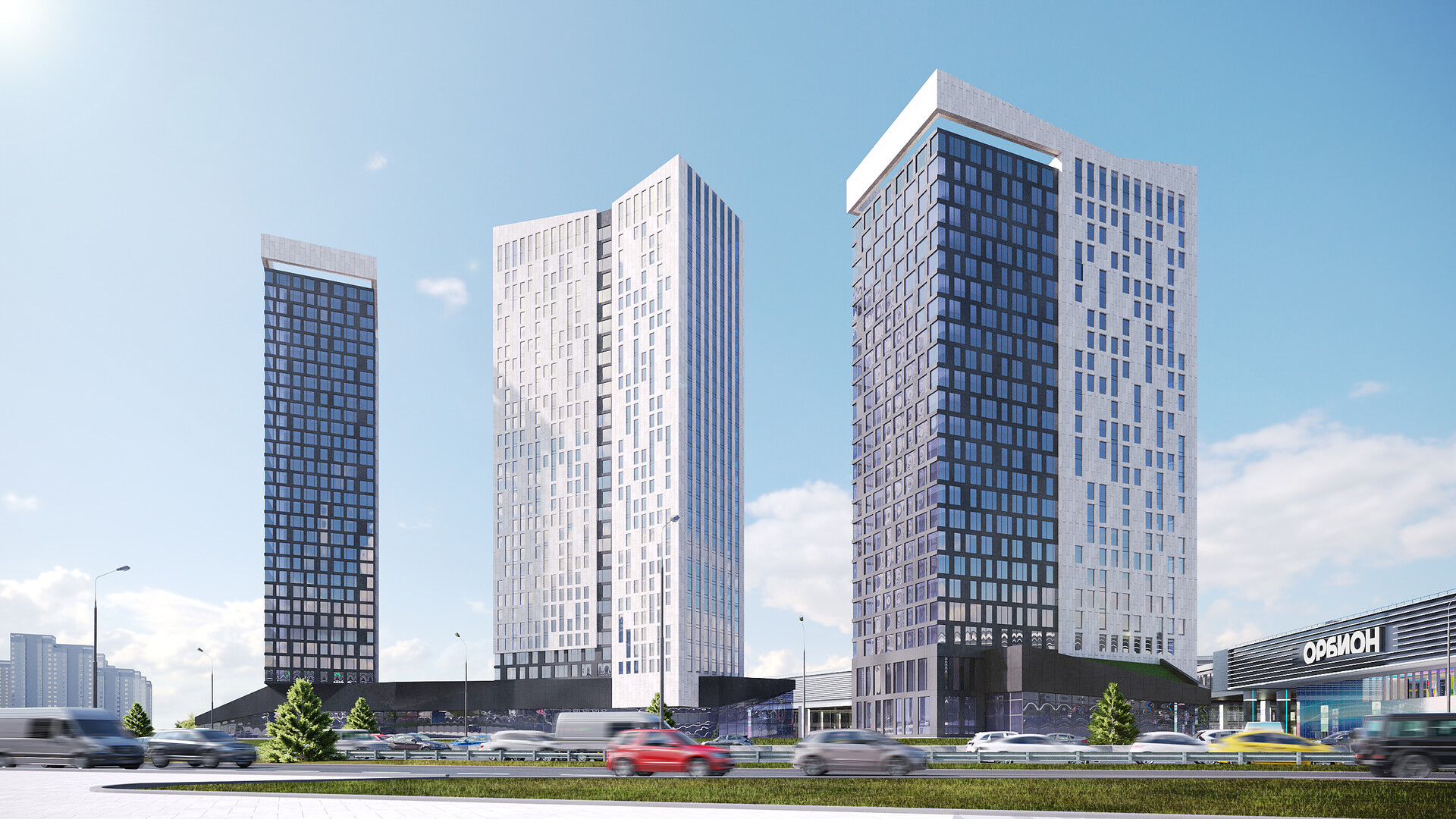 Vladimir Volodin - Apartments complex concept in Moscow region