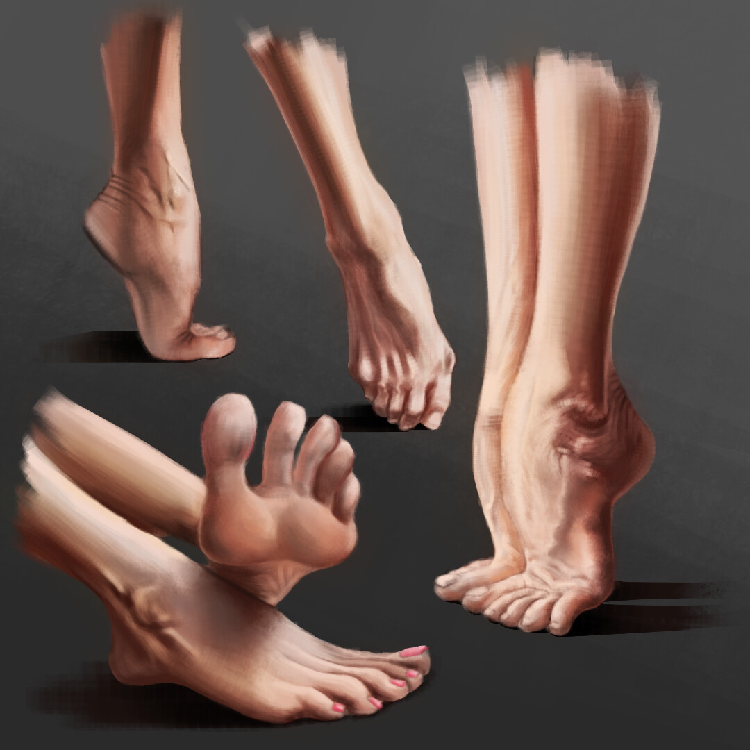 ArtStation - Feet - anatomy and color study