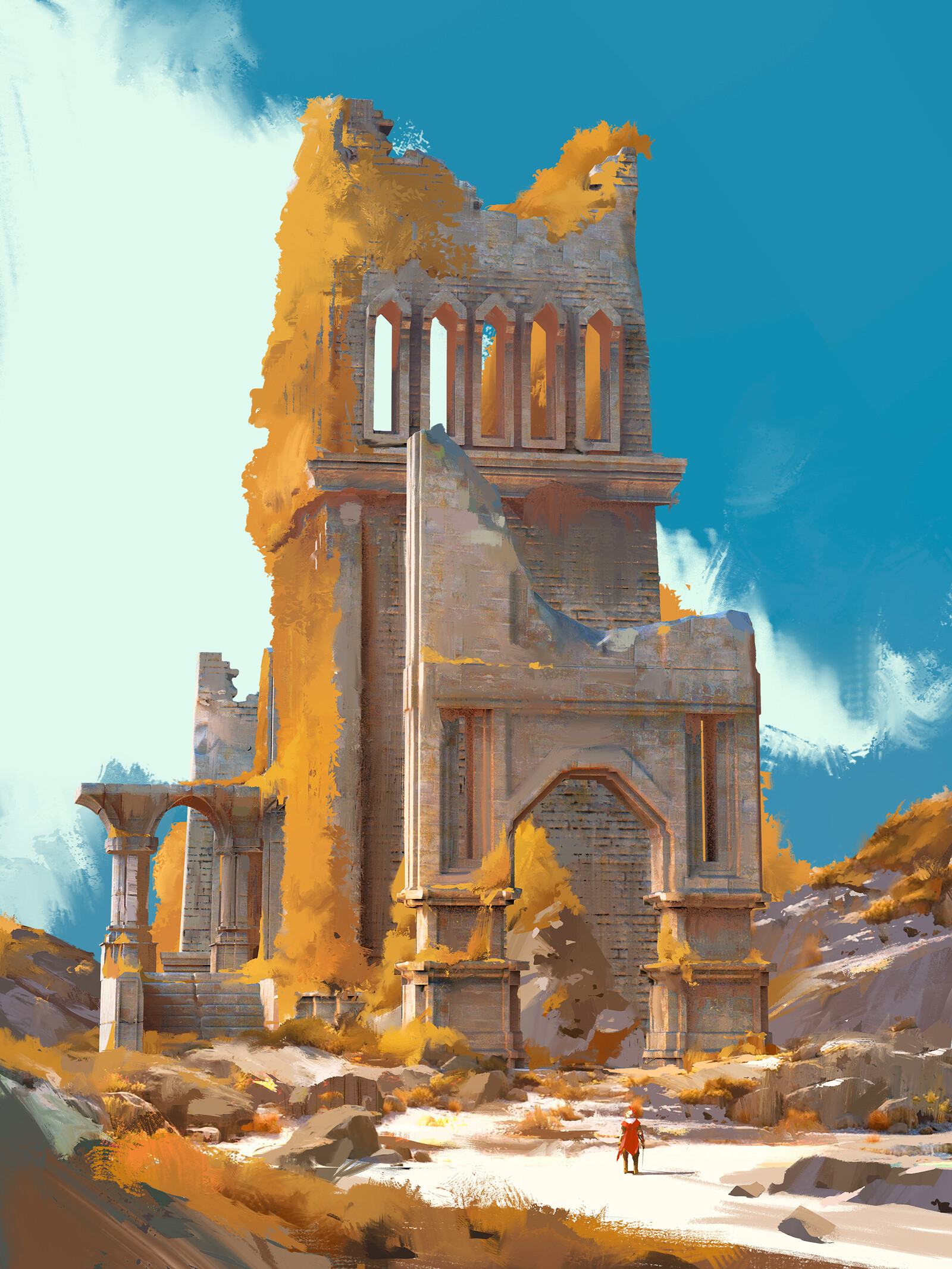 ArtStation - orange castle