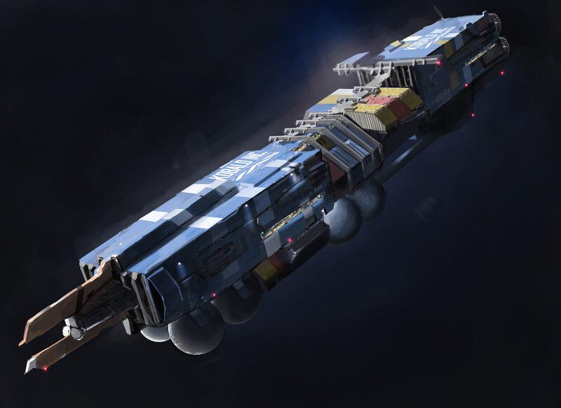[OC] Spaceship for the main hero made as a commission : r ...