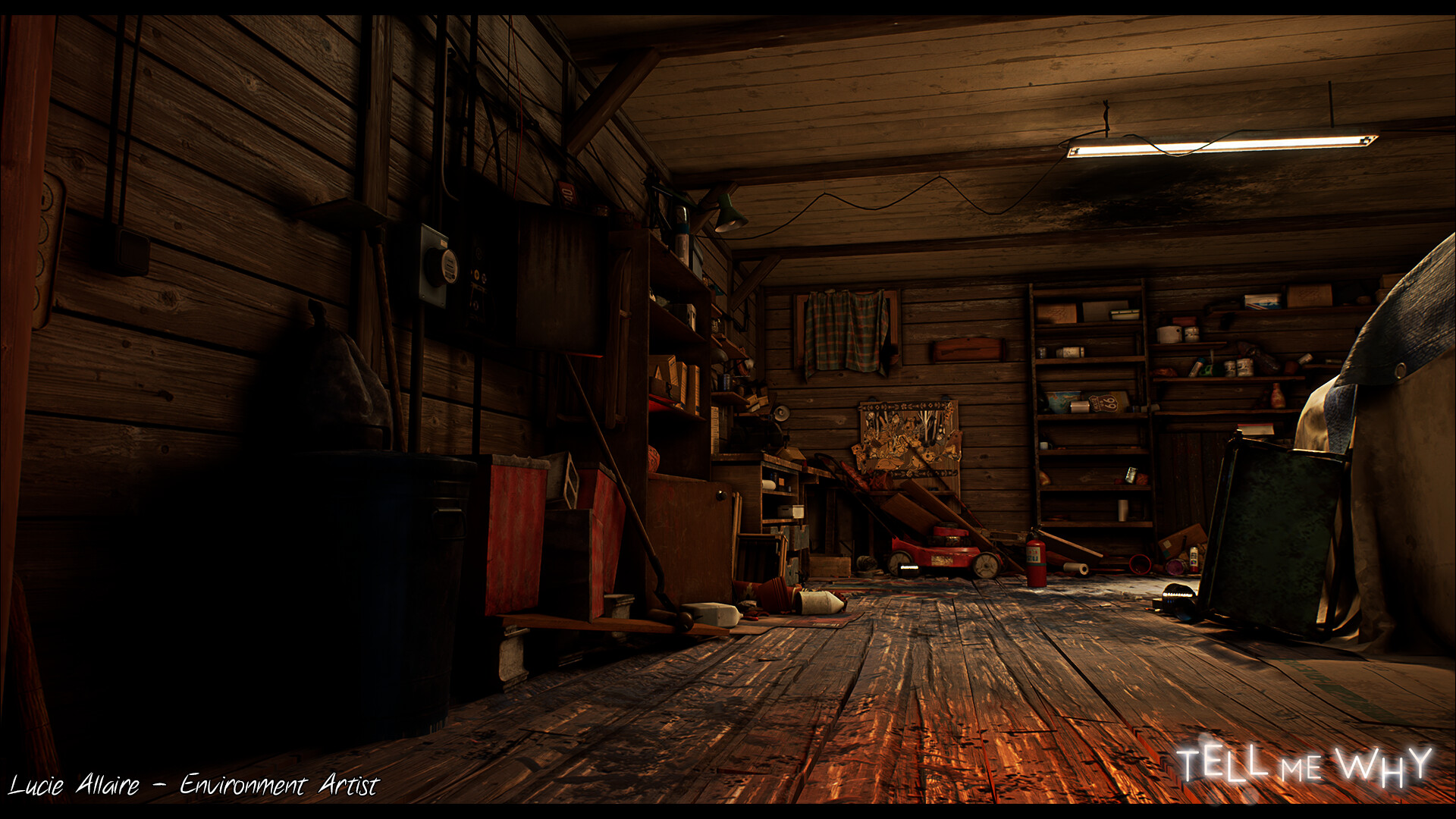 Lucie "Kaz" Allaire - Tell Me Why - Mary Ann's Old Barn - Environment Art