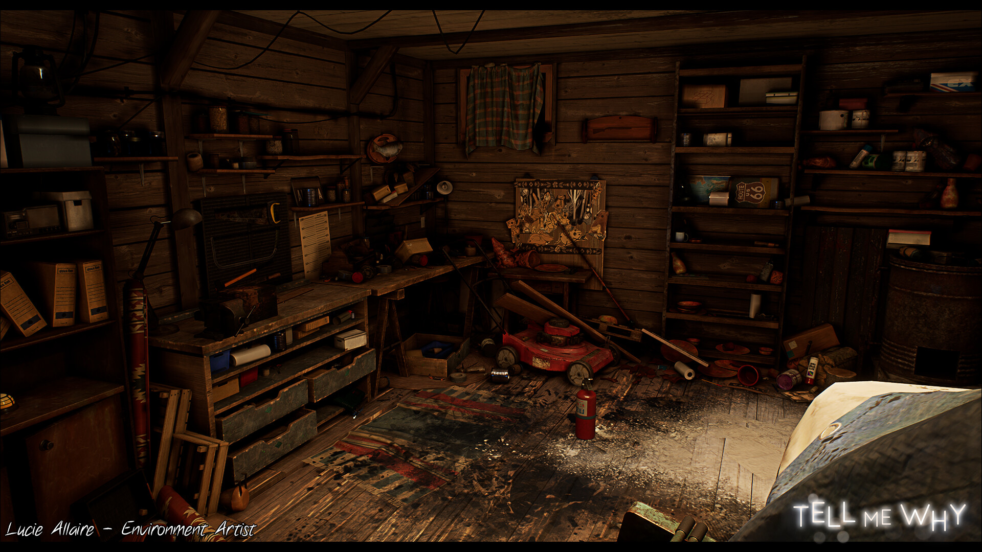 Lucie "Kaz" Allaire - Tell Me Why - Mary Ann's Old Barn - Environment Art