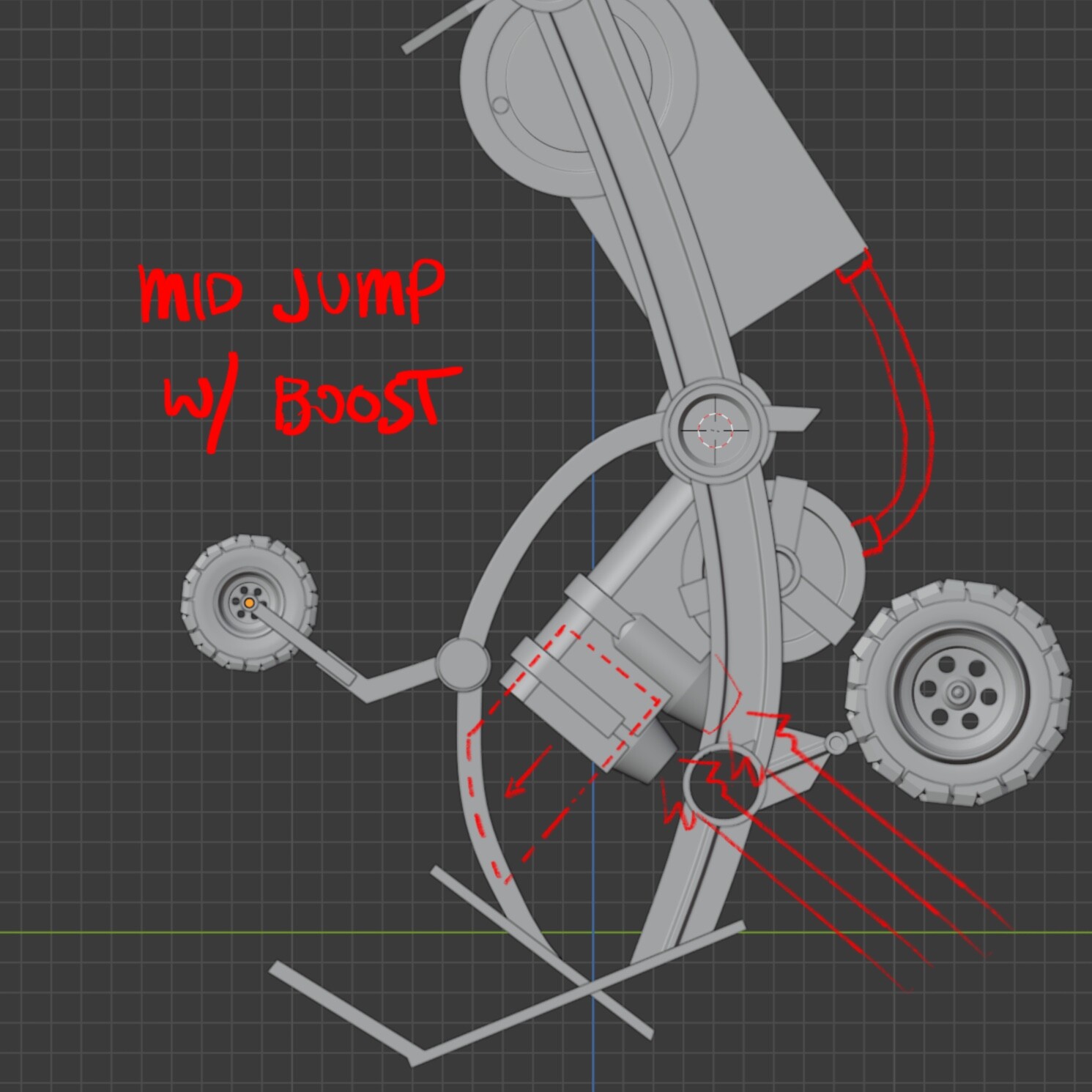 JP Austria - Mech Legs - Model