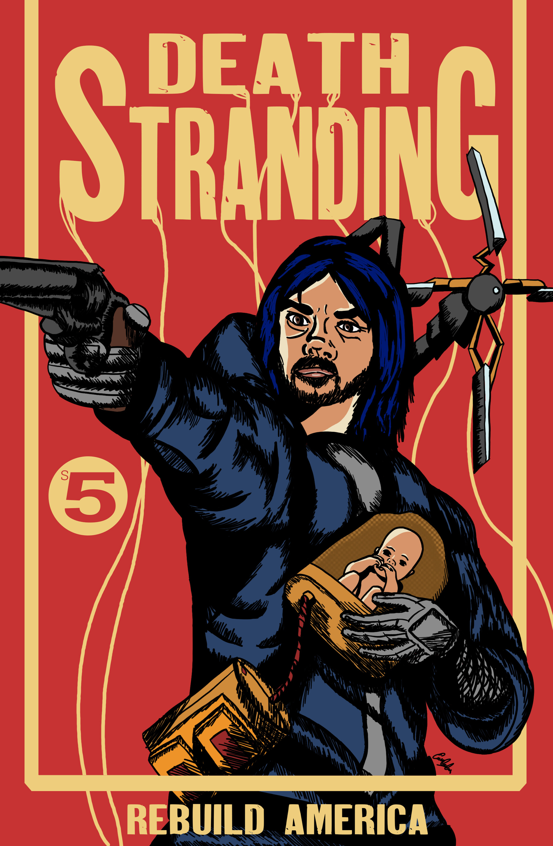 ArtStation - Death Stranding Comic Cover Concept