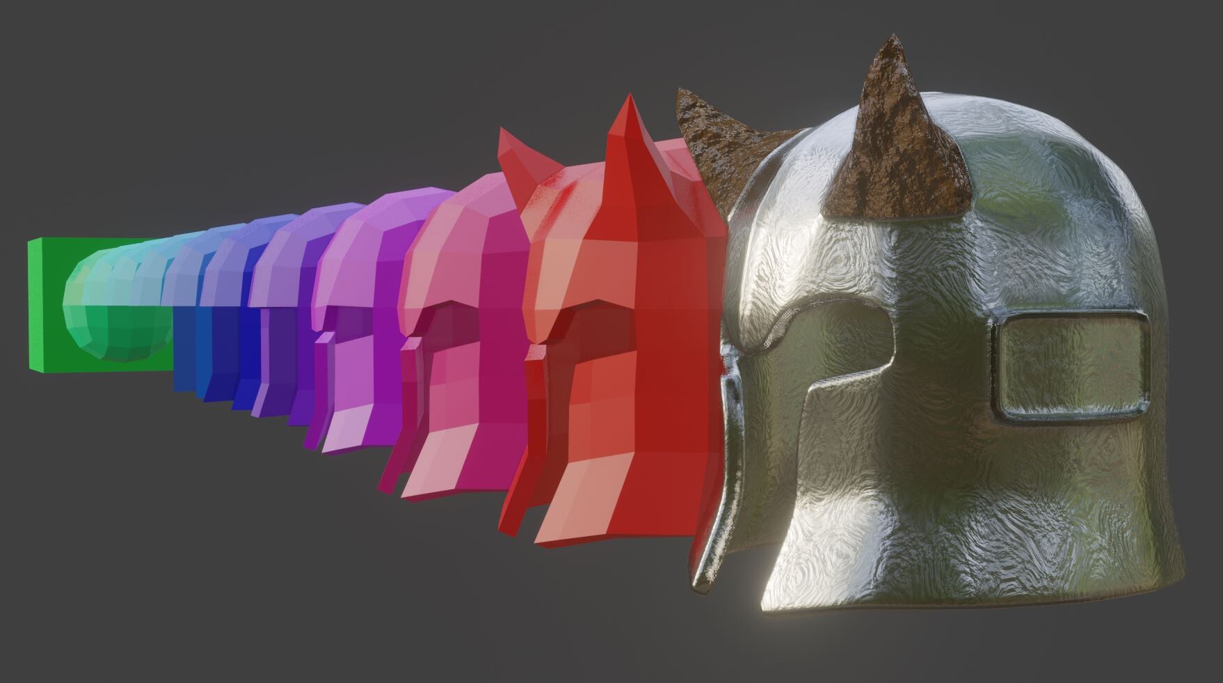 ArtStation - 3D Helmet Design Process