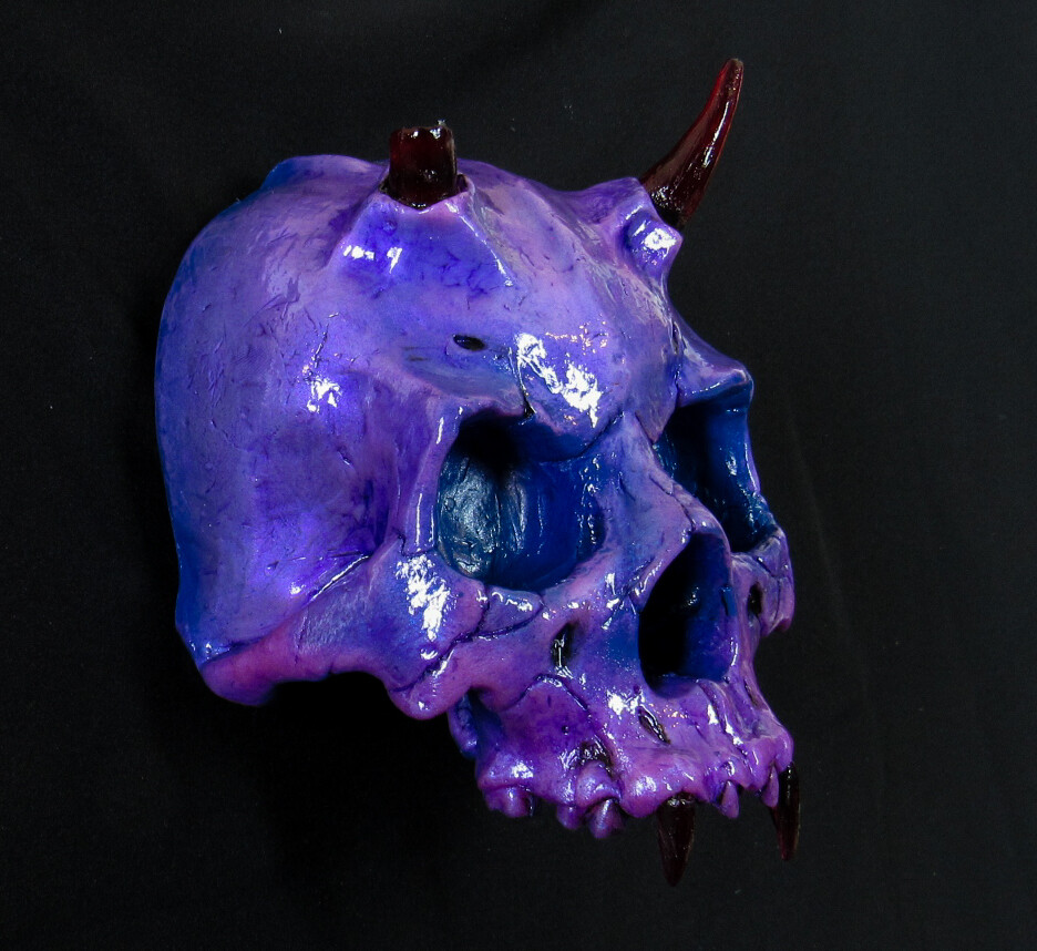 Allen Amis - Demon Skull - Purple Death