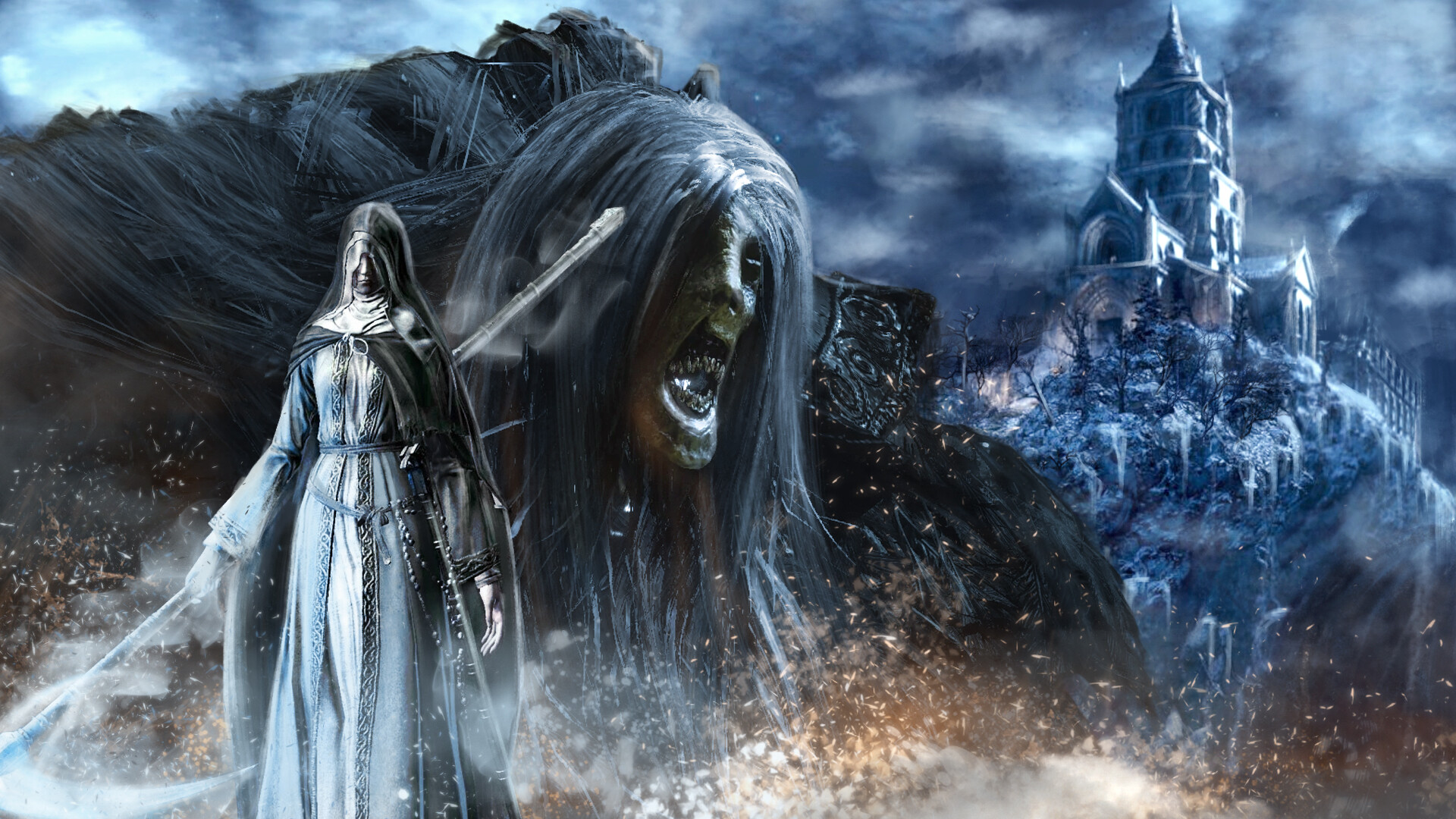 ArtStation - Sister Friede and Father Ariandel