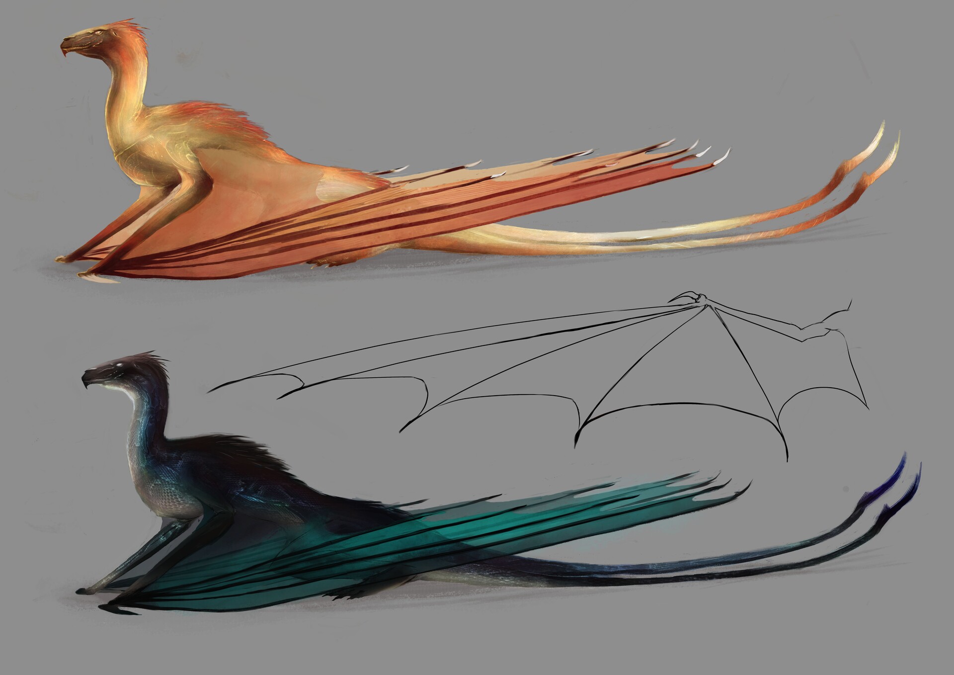 ArtStation - Dragons research