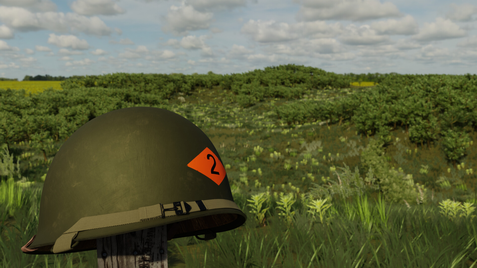 ArtStation - M1 Helmet 1944 2nd Ranger - Modelling & texturing