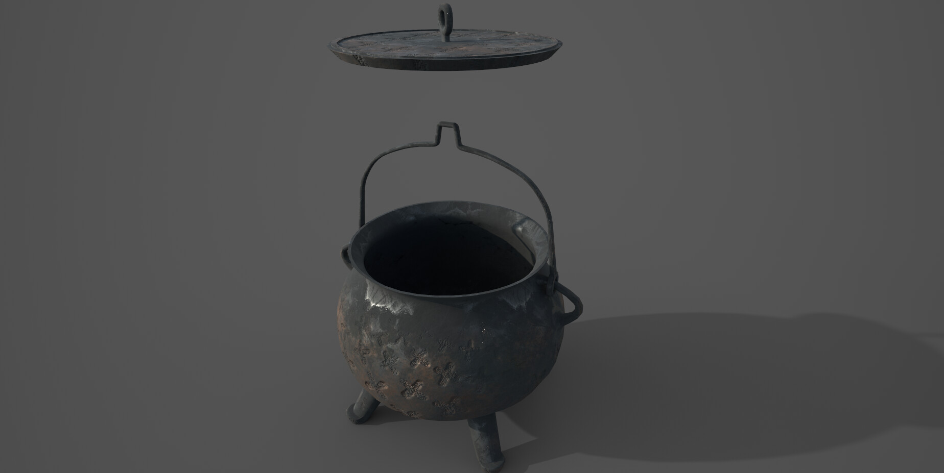 Justin Marcotte "Game Dev_onian" - Iron Cooking Pot Large / Witches Pot