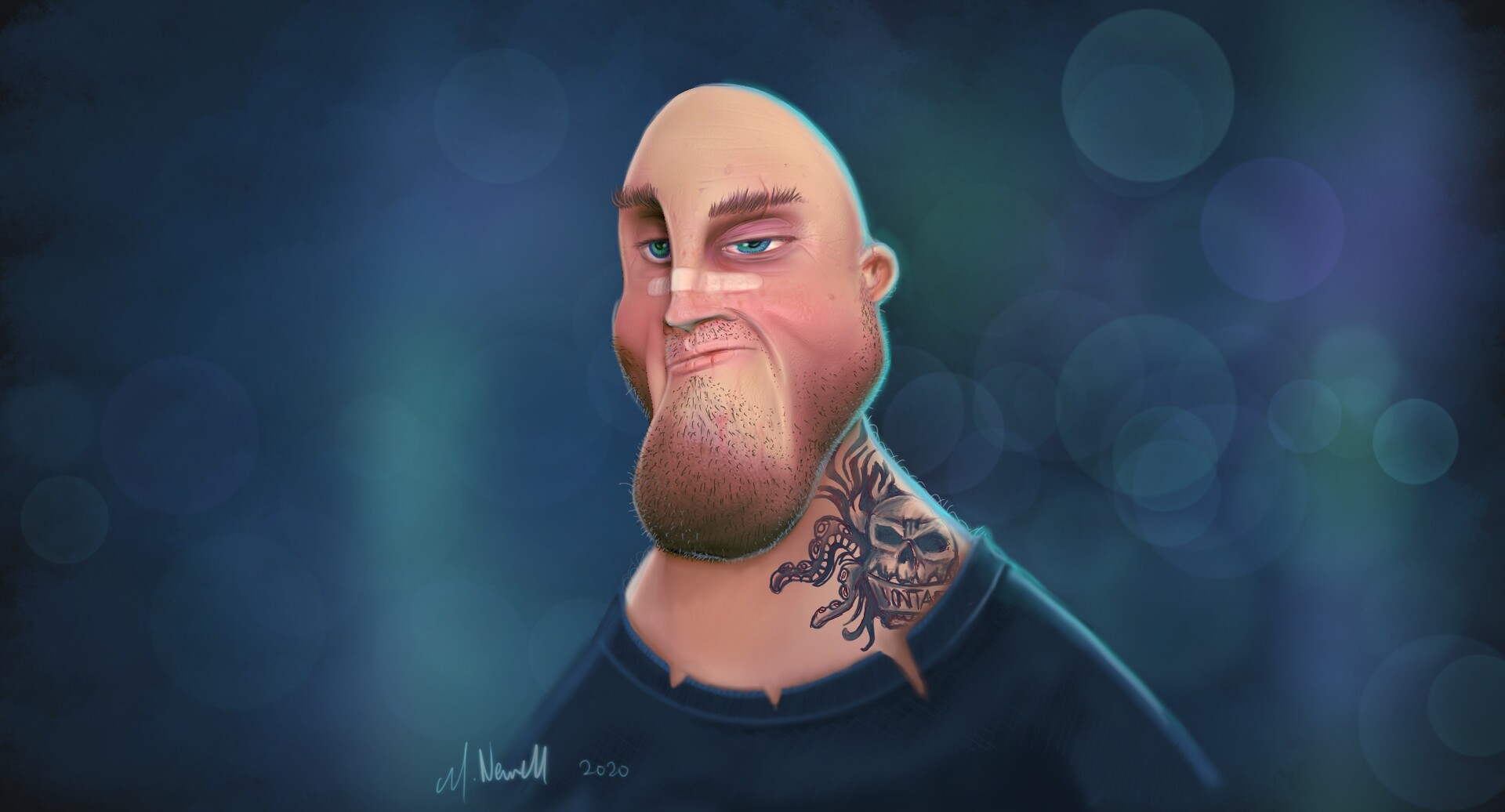 ArtStation - Bouncer. 3D Character design Sculpt