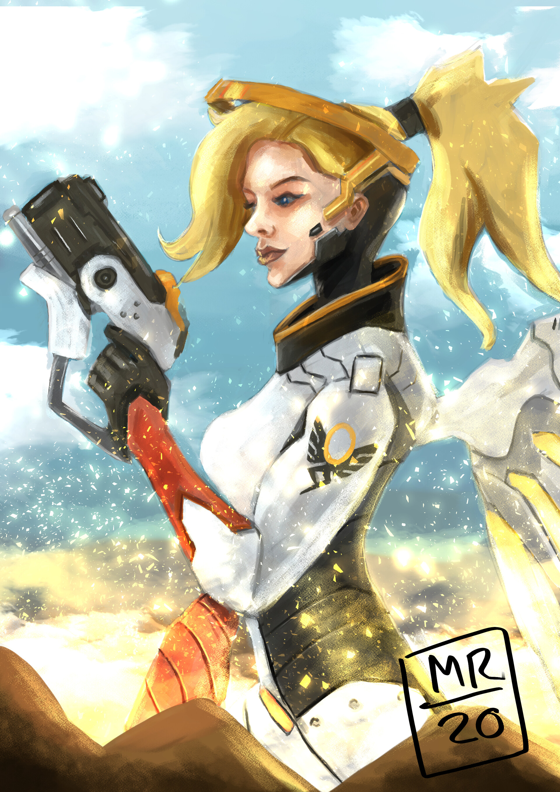 ArtStation - Mercy repaint 2020 Fanart